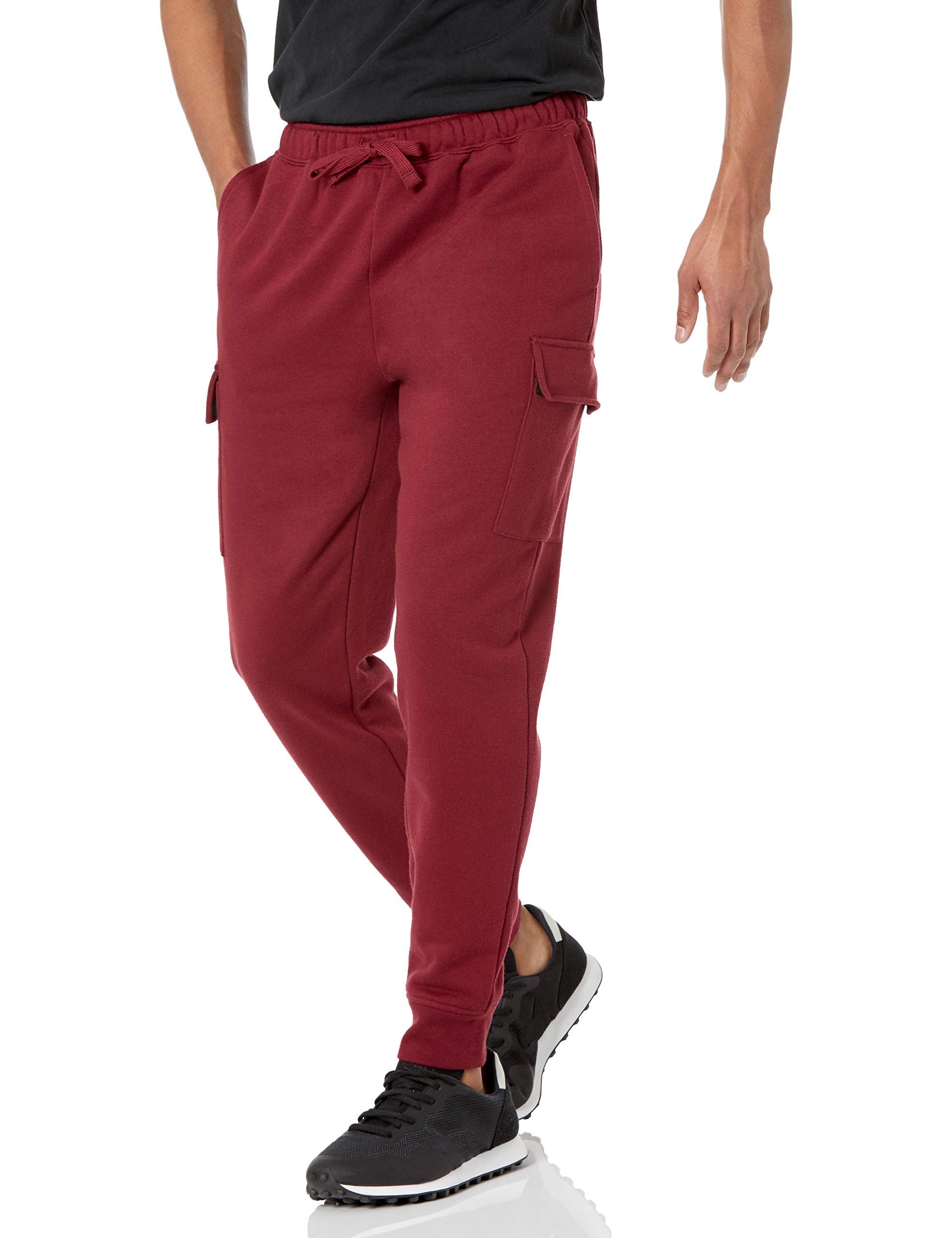 Snapklik.com : Essentials Mens Relaxed Fit Cargo Fleece Jogger Sweatpants
