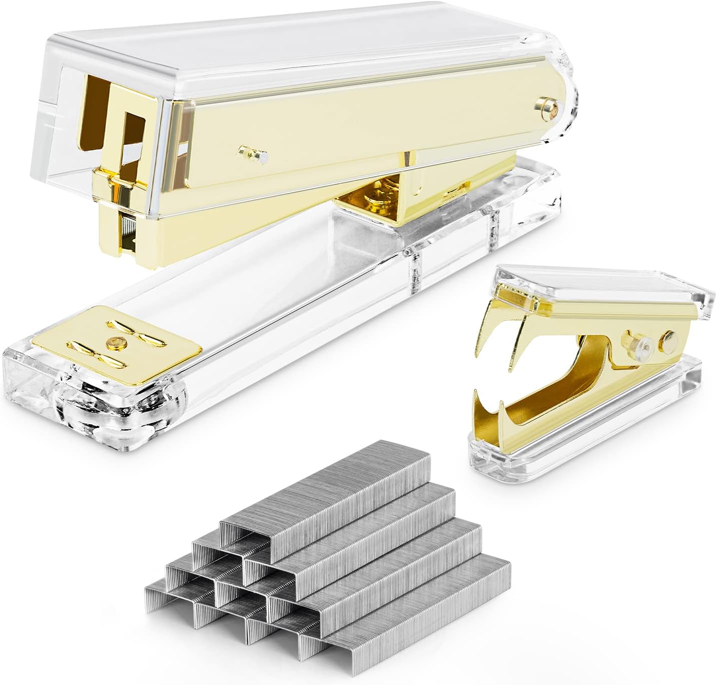 Amazon.com : Deli Acrylic Stapler, Desktop Stapler Office Stapler, 25 ...