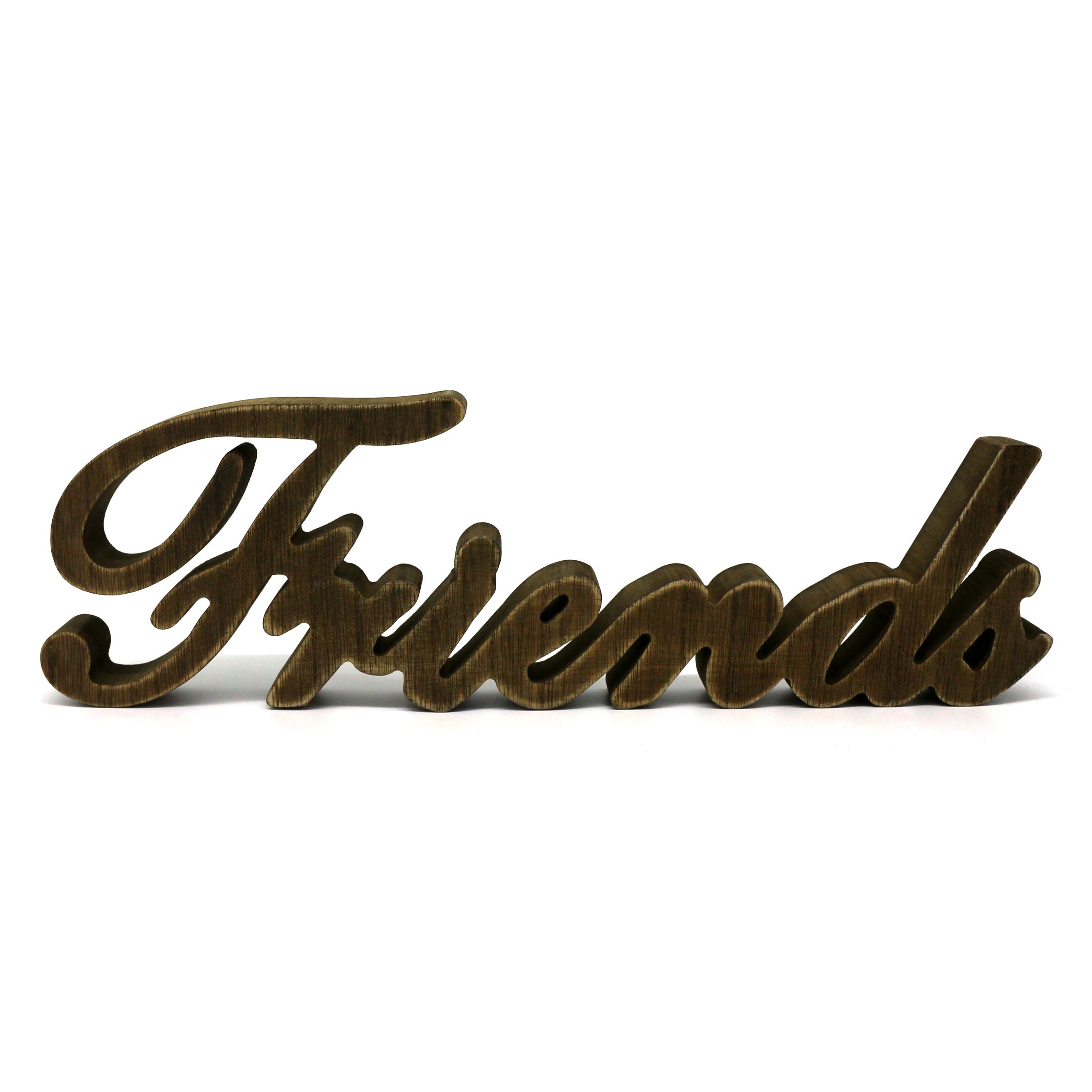 Amazon.com: CVHOMEDECO. Rustic Vintage Distressed Wooden Words Sign ...