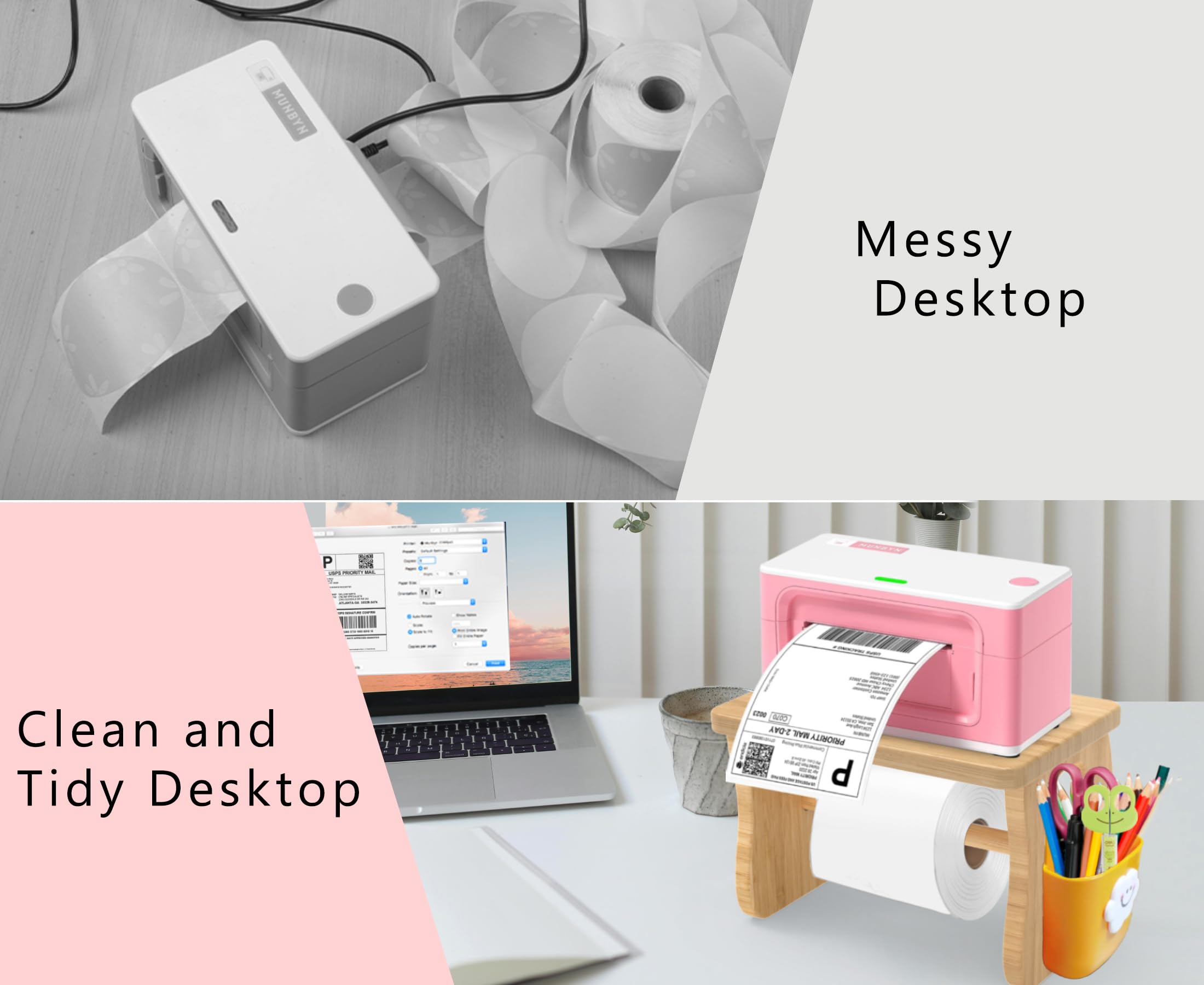 Snapklik.com : Thermal Label Holder For Desktop Label Printer,Label ...