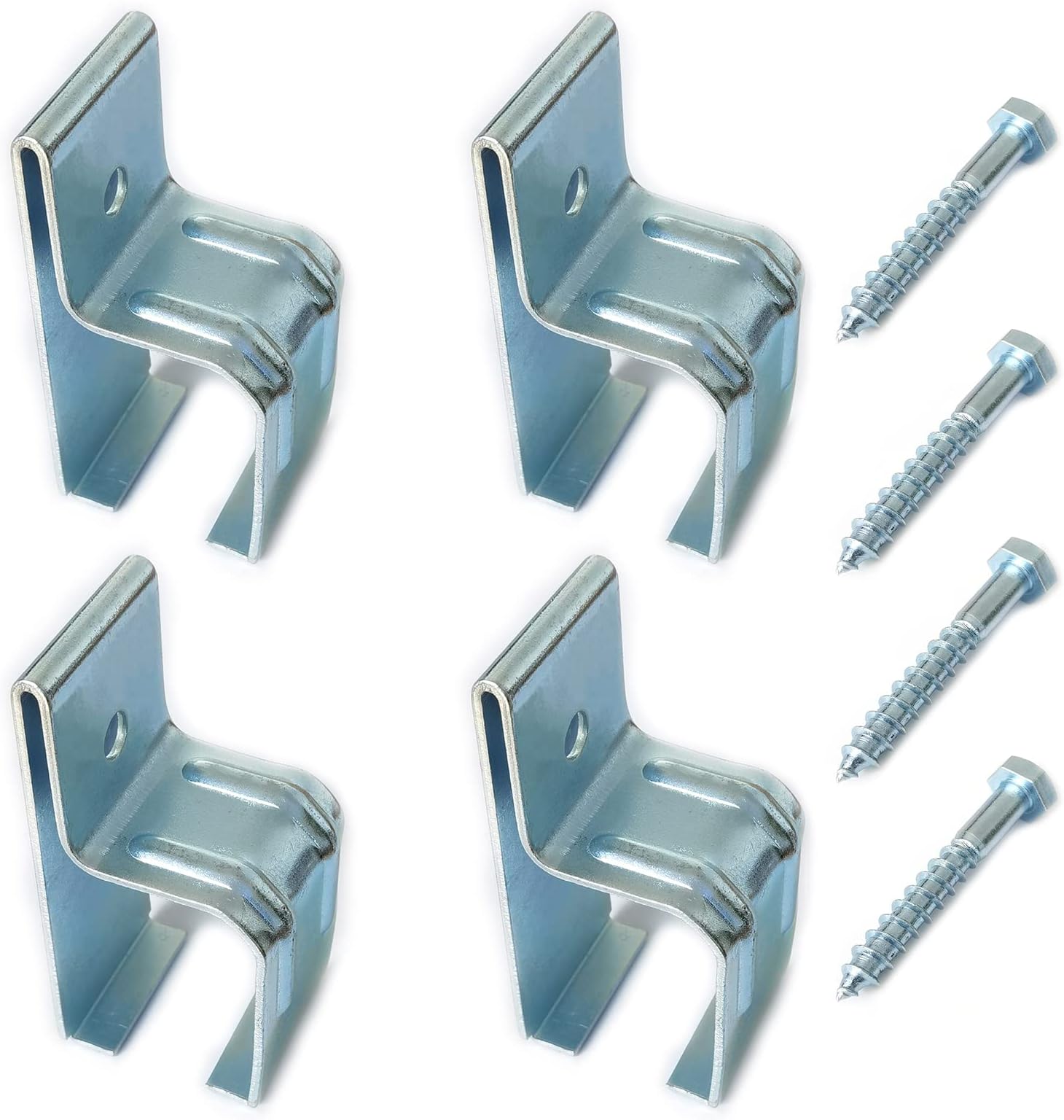 Amazon.com: QWORK Heavy Duty Box Rail Hanger Bracket for Barn Doors - 4 ...