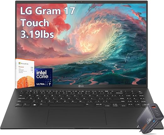 Amazon.com: LG-gram Laptop-17 inch Touchscreen 2.5K - Intel Core Ultra ...