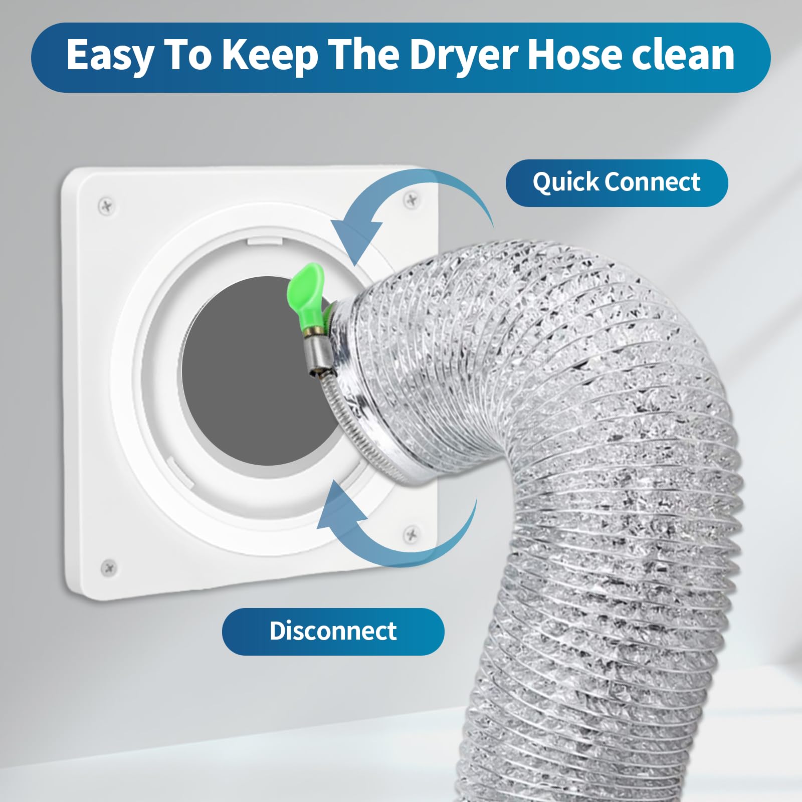 Snapklik.com : 90 Degree Dryer Vent Connector Kit, Dryer Vent Elbow, Space Saving Dryer Vent ...