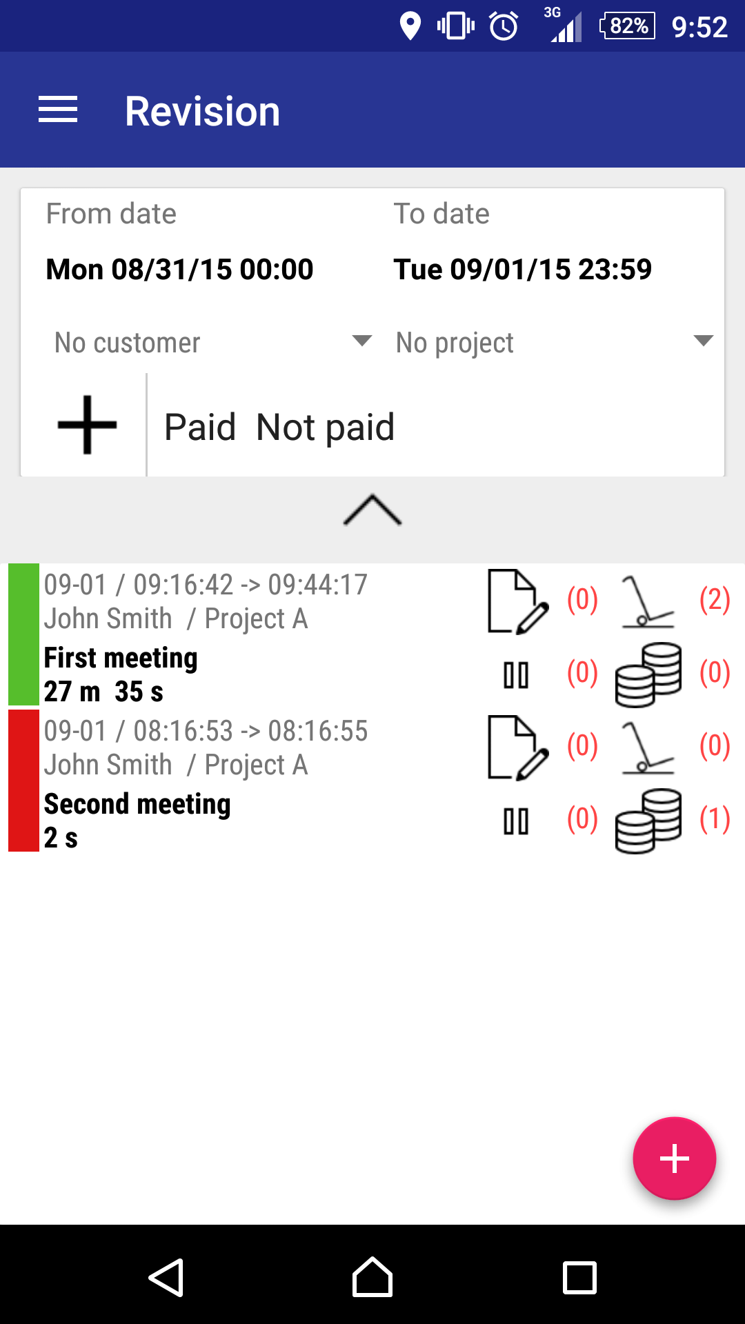Business activity tracker - App on the Amazon Appstore