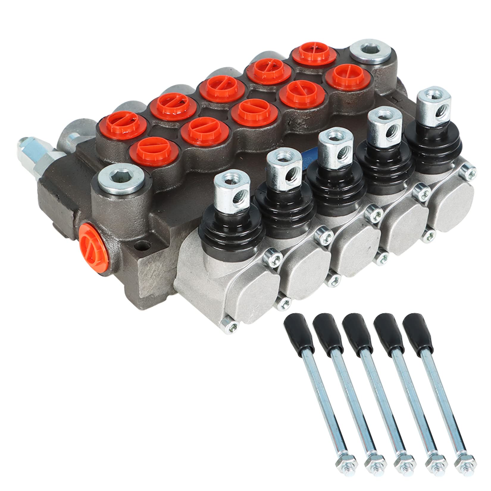 Snapklik.com : Findmall 5 Spool 13GPM Hydraulic Control Valve 3600PSI ...