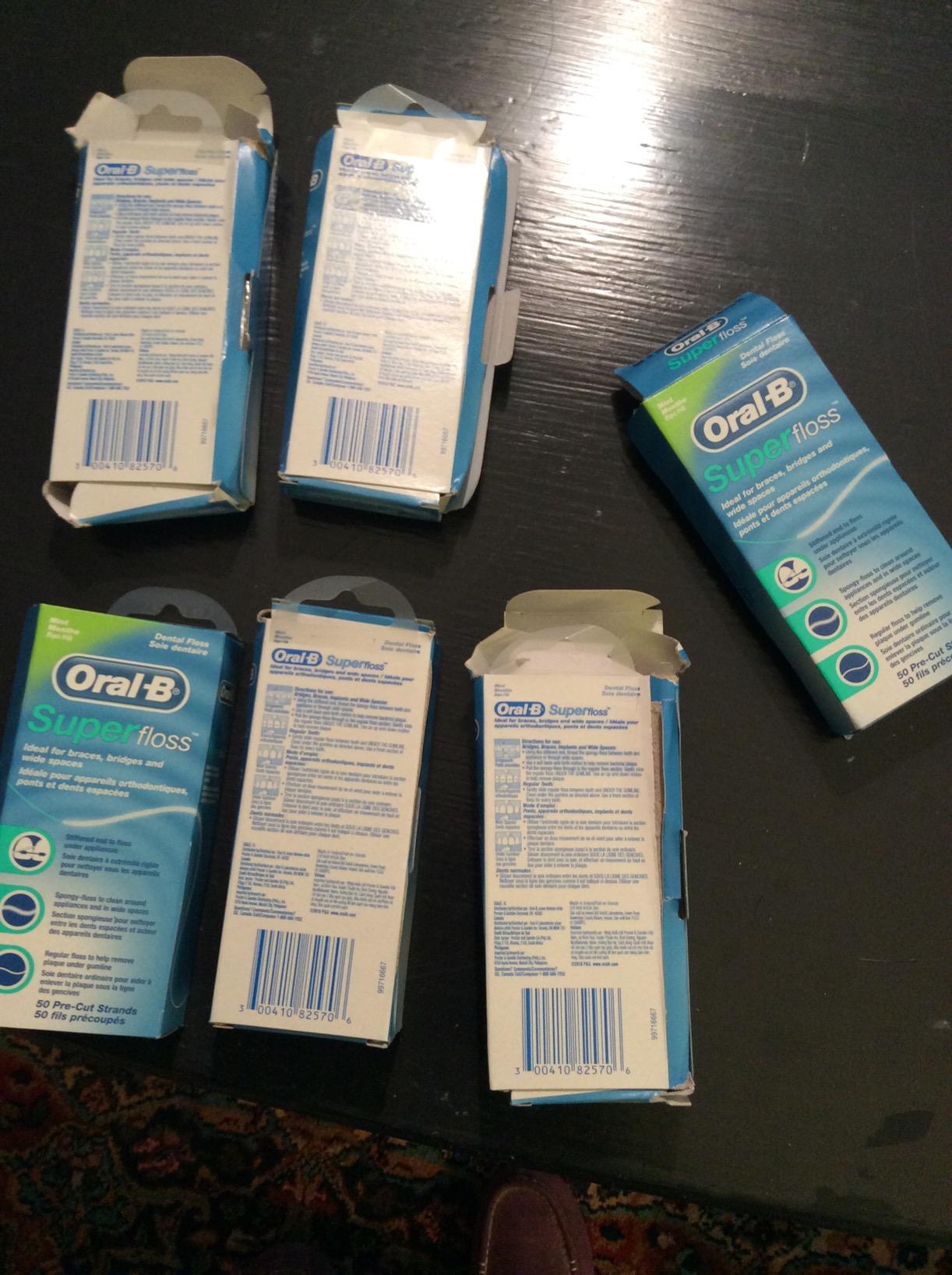 Amazon.com: Oral-B Super Floss Mint Dental Floss for Braces Bridges ...