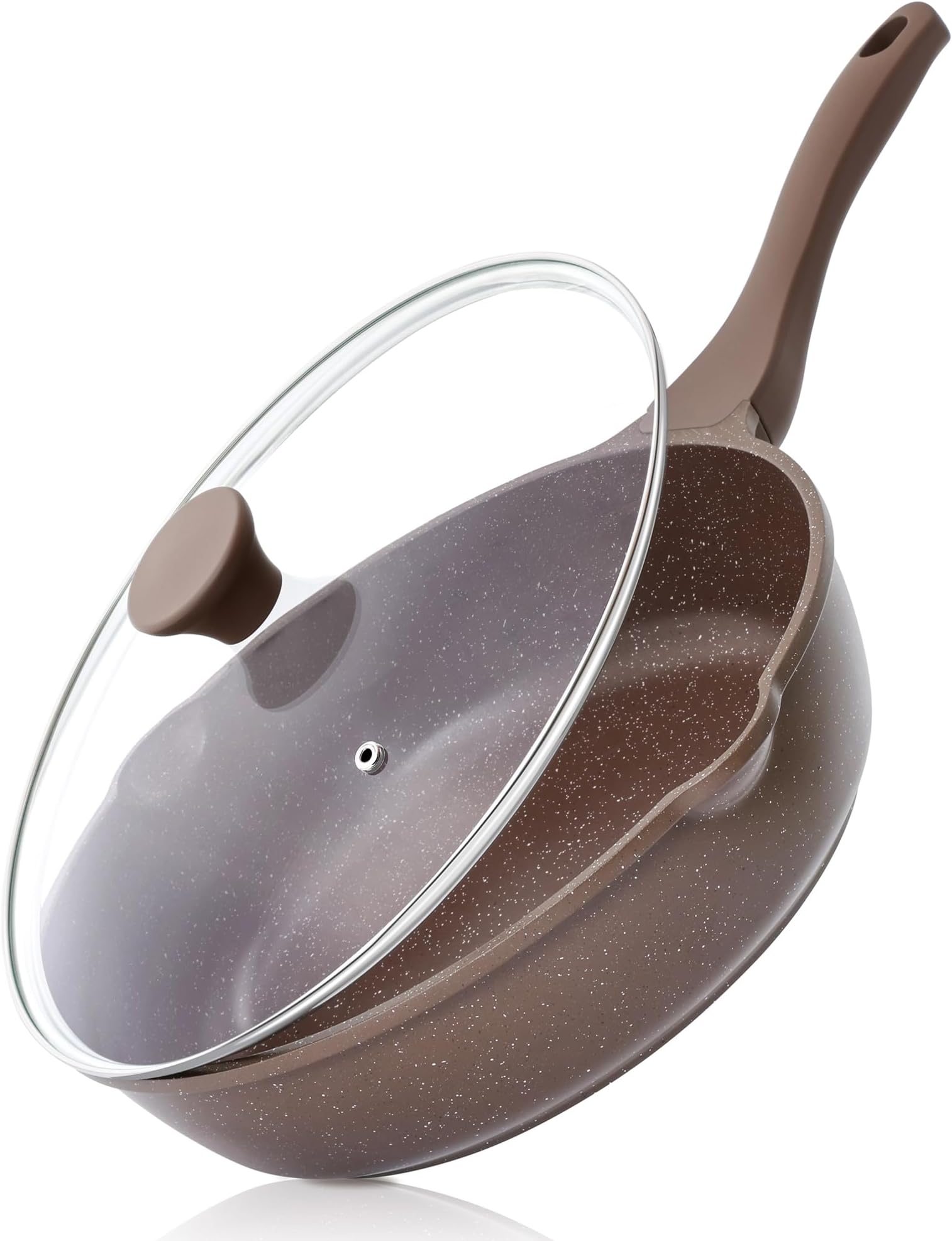 Amazon.com: KOLEX Nonstick Deep Frying Pan Skillet, 11-inch Saute Pan ...