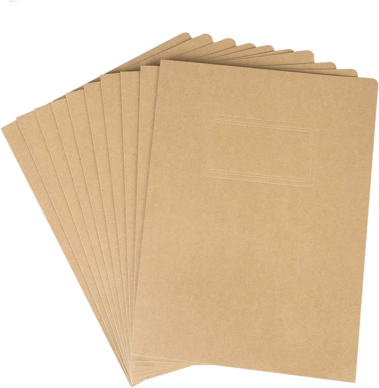 Chemise Cartonnée avec Rabat à Deux Pochettes, A4 Papier Kraft Dossier ...