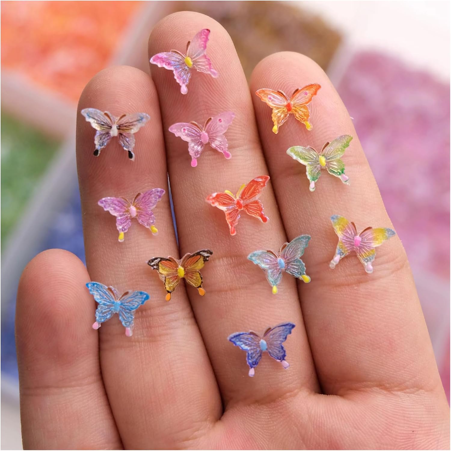 Amazon.com: Miniature Resin Small Butterfly, Dollhouse Miniatures ...