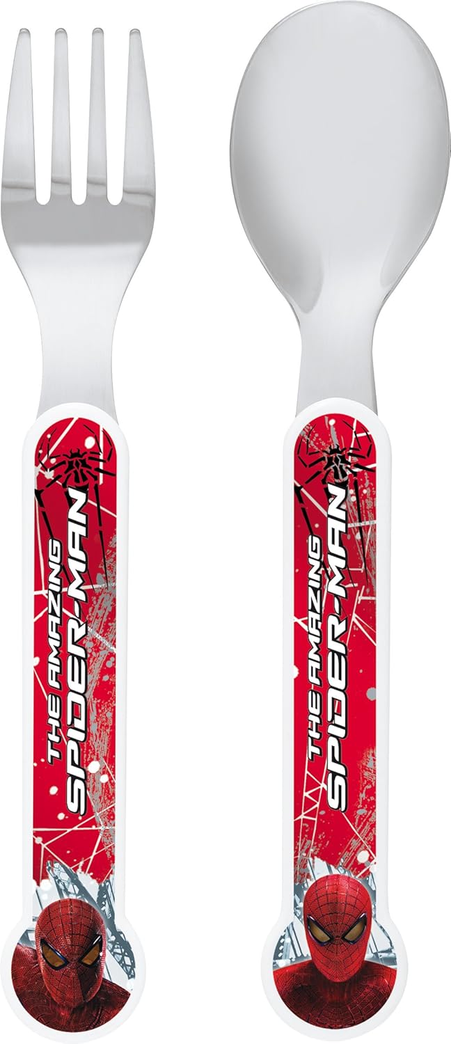 Amazon.com: Ciao 33419 Spiderman Cutlery Set of 2 Red : Home & Kitchen