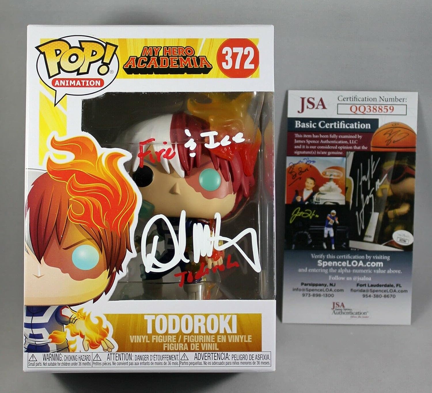 David Matranga Signed My Hero Academia Todoroki Funko Pop Vinyl Figure ...