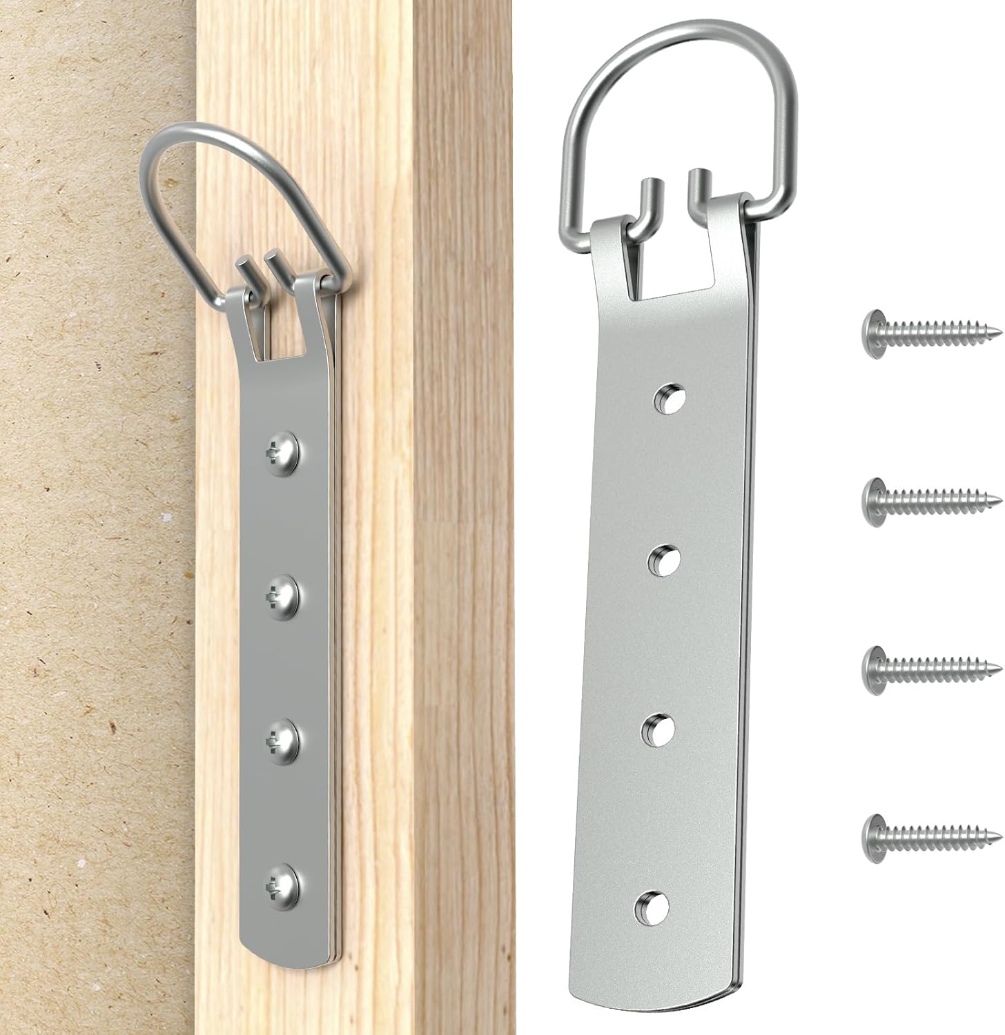 2 PCS Heavy Duty Picture Hangers Large D-Ring Hanger for Hanging ...