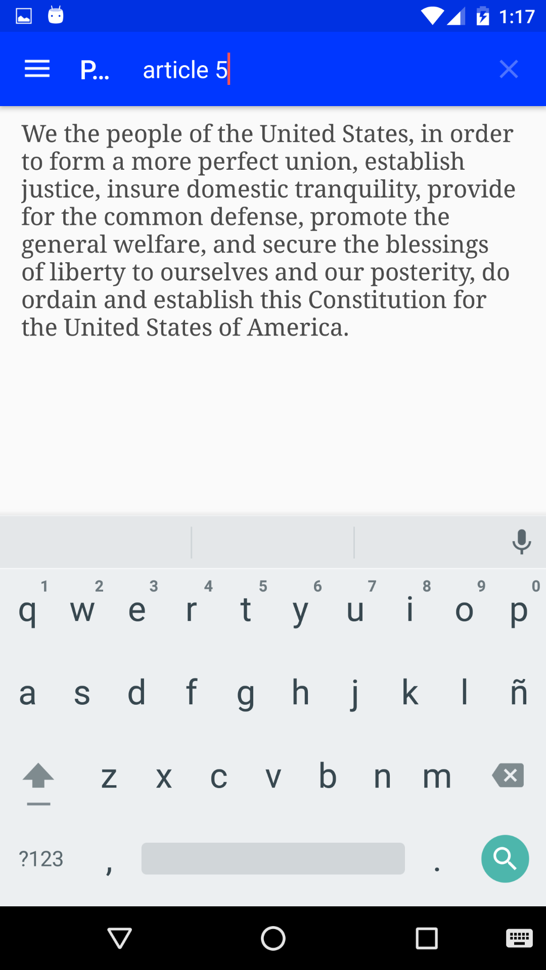 Constitution of USA - App on Amazon Appstore