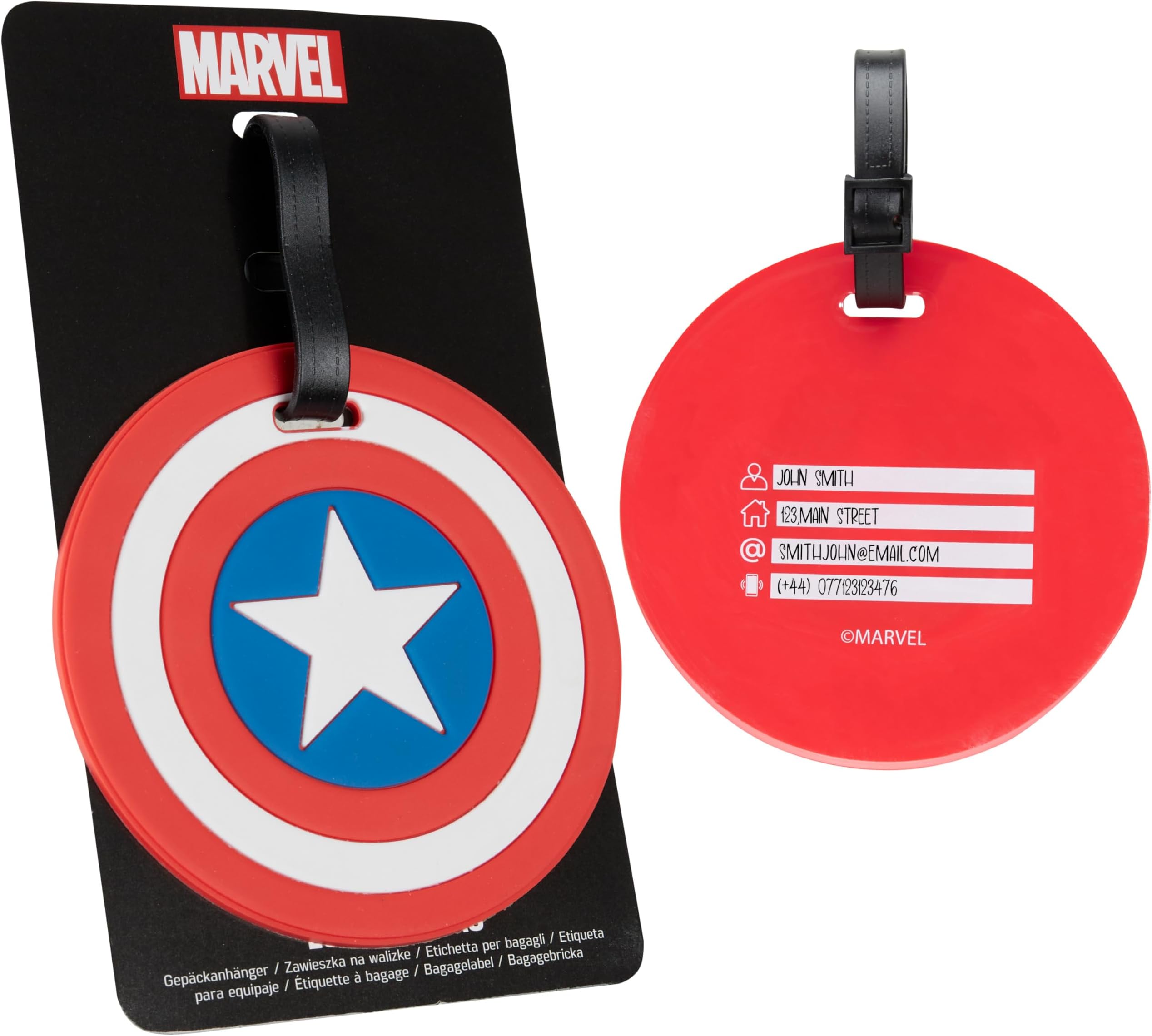 Amazon.com | Marvel Luggage Tag for Suitcase, Baggage Identification ...