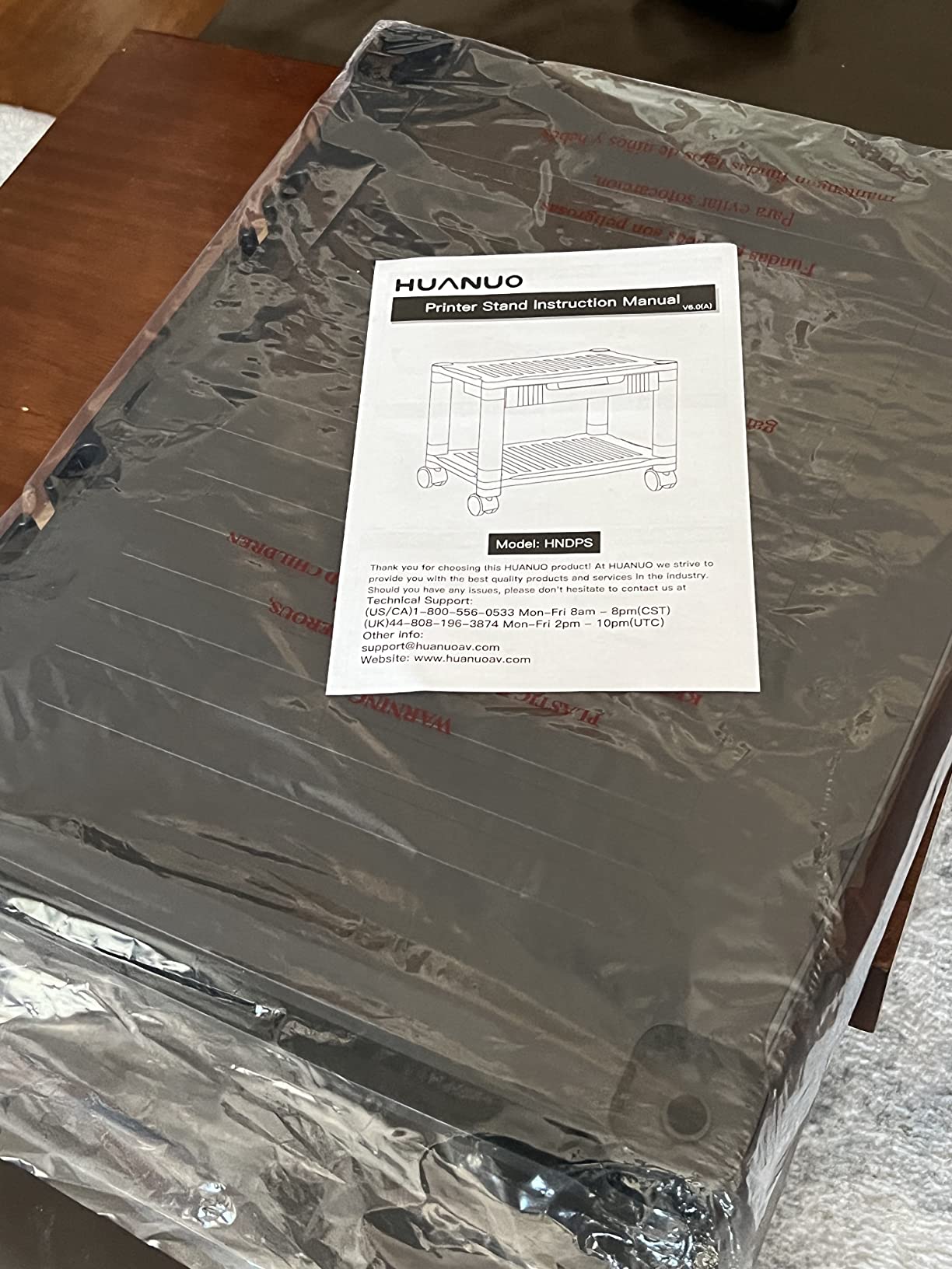 $9/mo - Finance HUANUO Under Desk Printer Stand with Cable Management ...