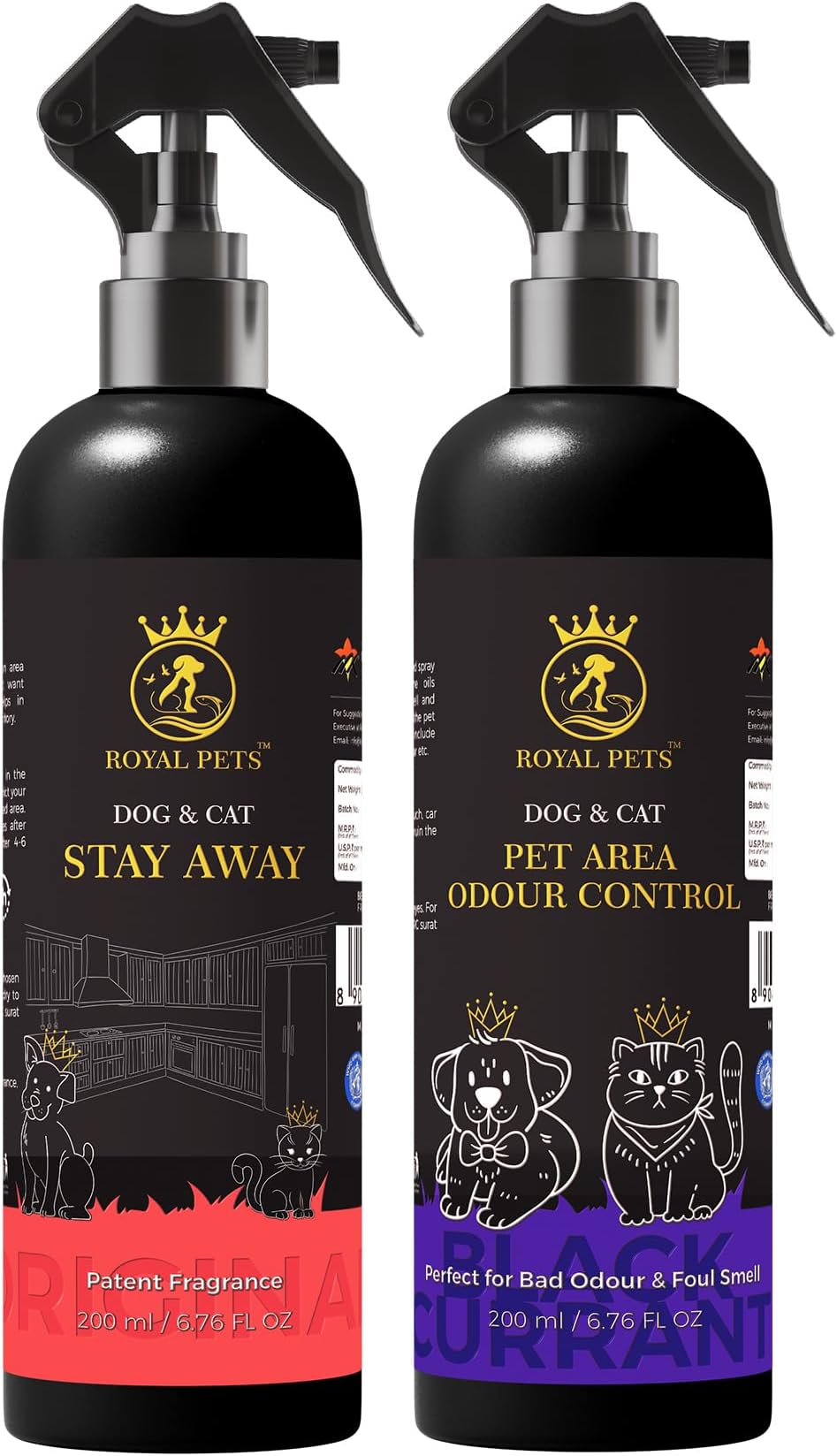 Buy Royal Pets Stay Away Spray with Pet Area Odour Control Spray for ...