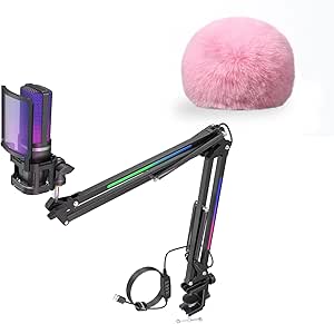 Amazon.com: ZealSound BKD-11 Pro Gaming USB Microphone Boom Arm with ...