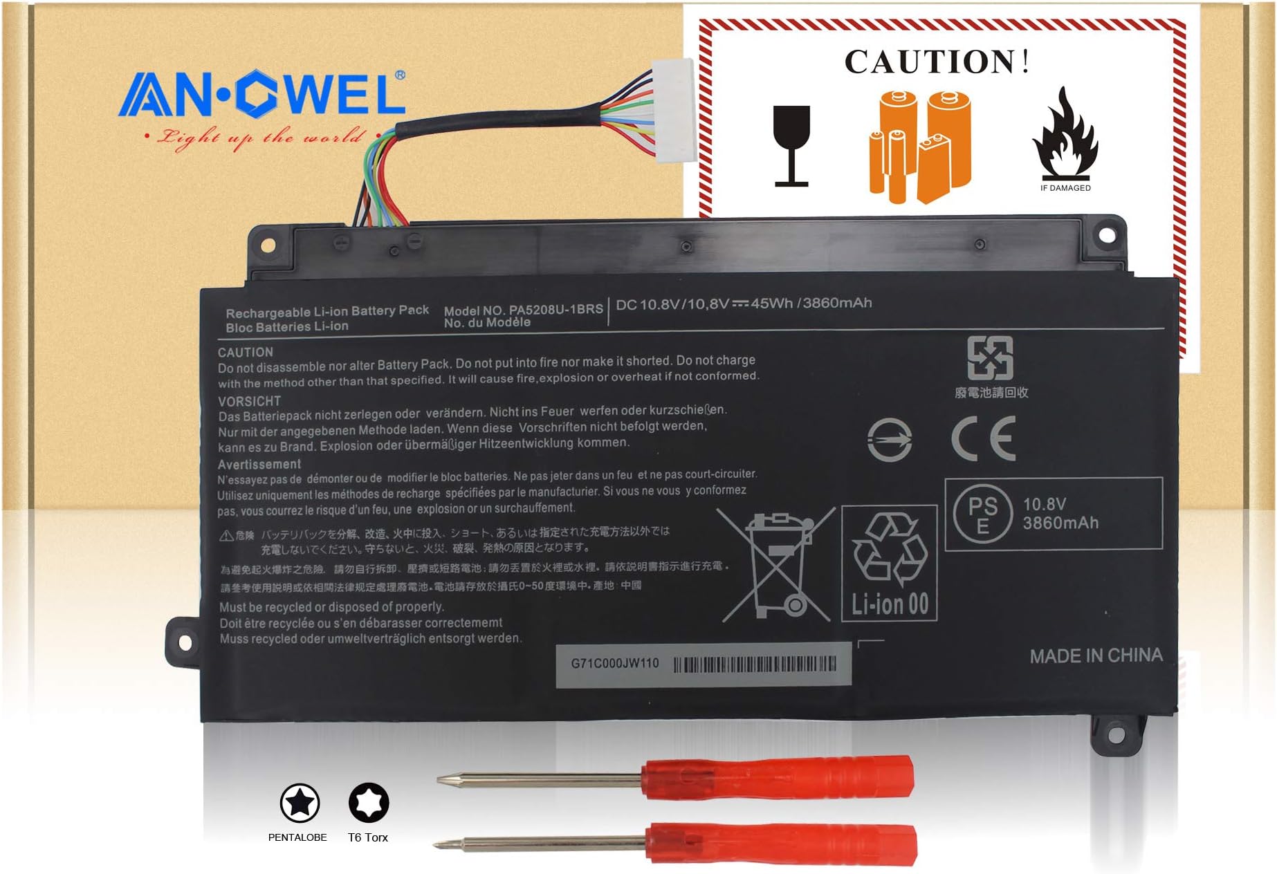 Amazon.com: TREE.NB Battery for Toshiba pa5208u PA5208U-1BRS, fits ...