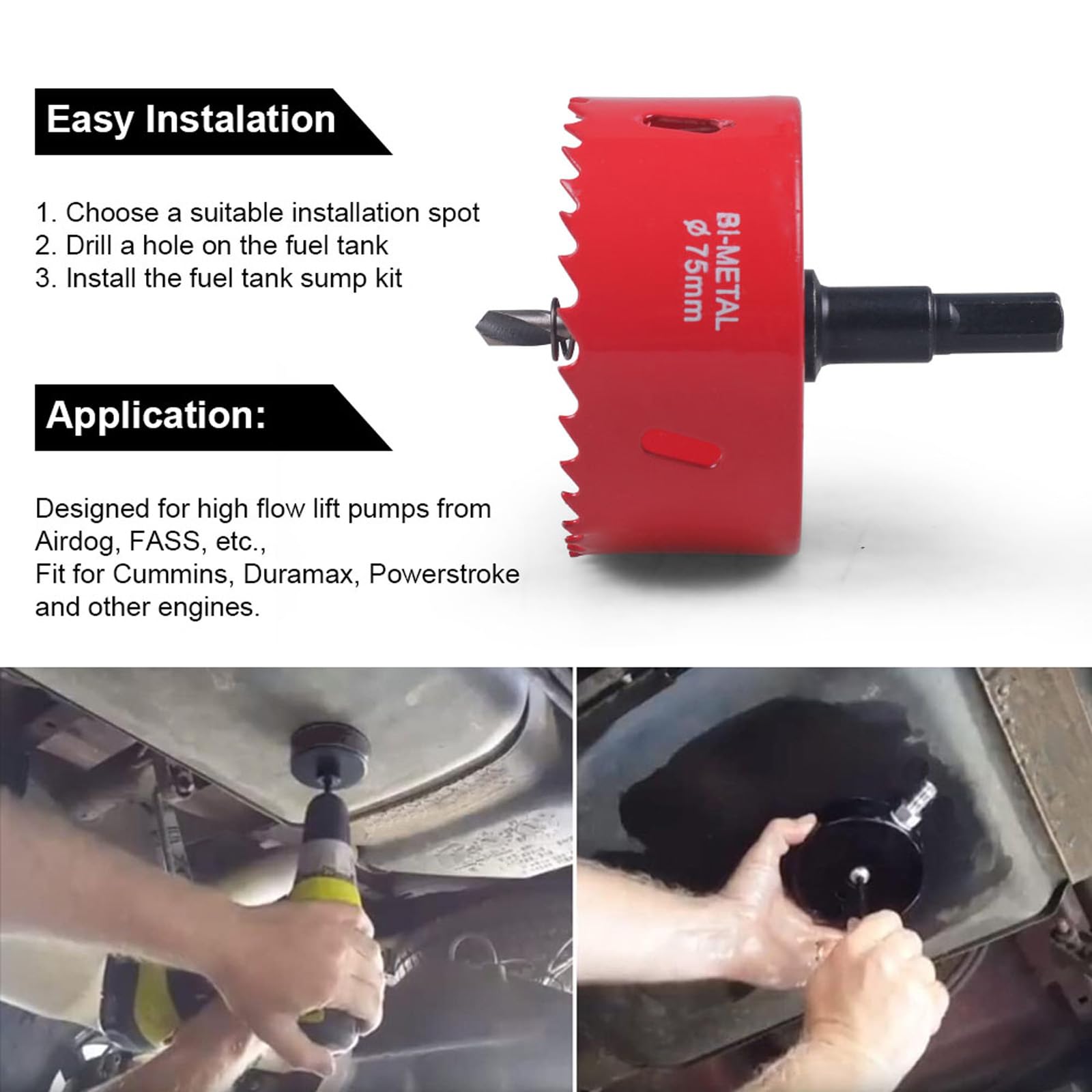 Fass Fuel System RDP Fuel Tank Sump W/ Integrated Return For Diesel ...