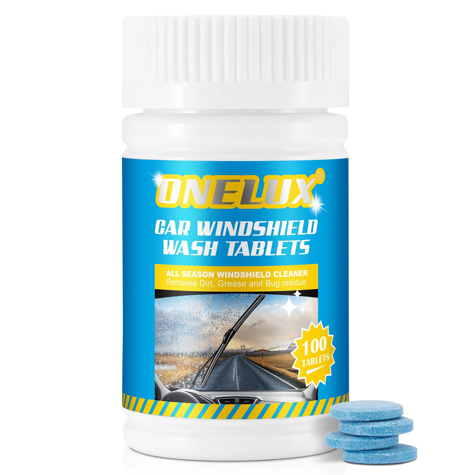 Screenwash Tablets For Cars, 100 Pcs Car Windshield Wash Tablets ...