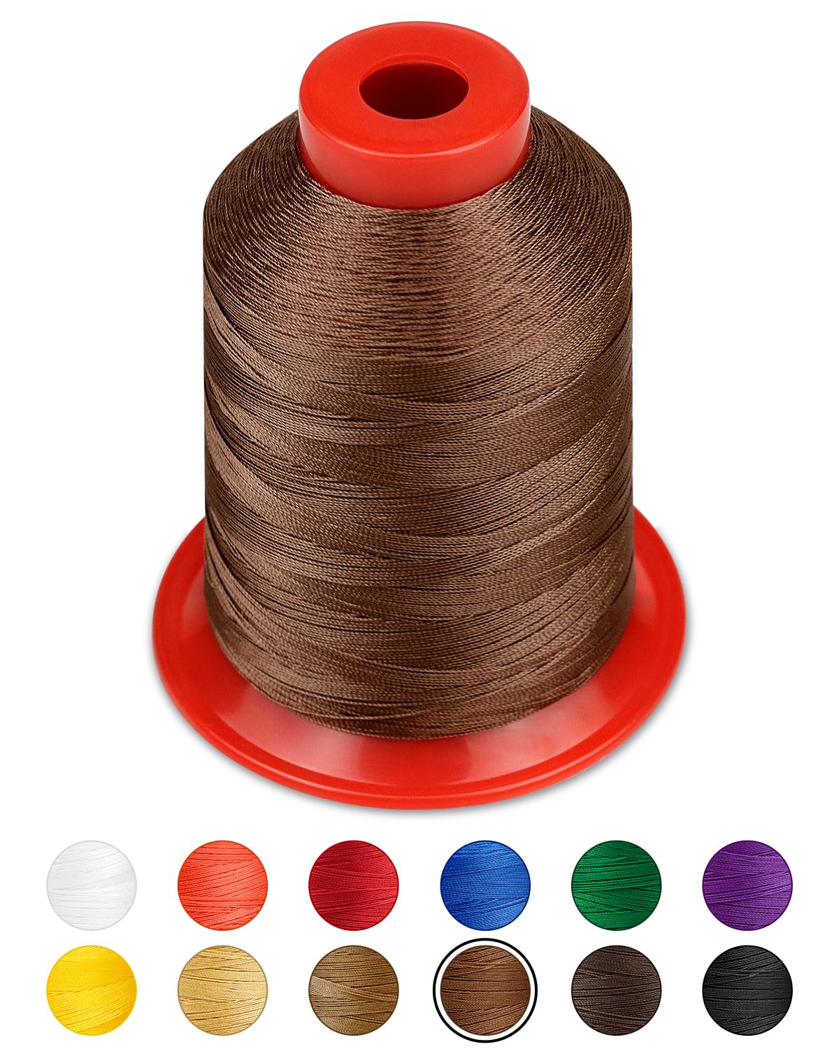 Amazon.com: FIVEIZERO Extra Strong Upholstery Thread,Brown 1000 Meters ...
