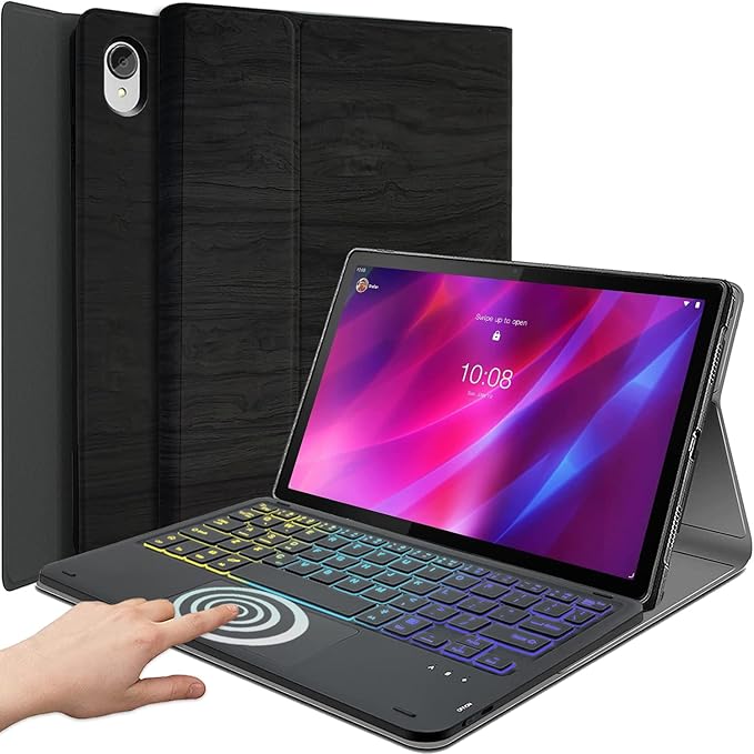 Amazon.com: DKAHOEE Backlit Touchpad Keyboard Case for Lenovo Tab P11 ...