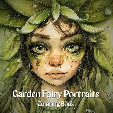 Amazon.com: Garden Fairy Portraits Coloring Book: Whimsical Fantasy ...