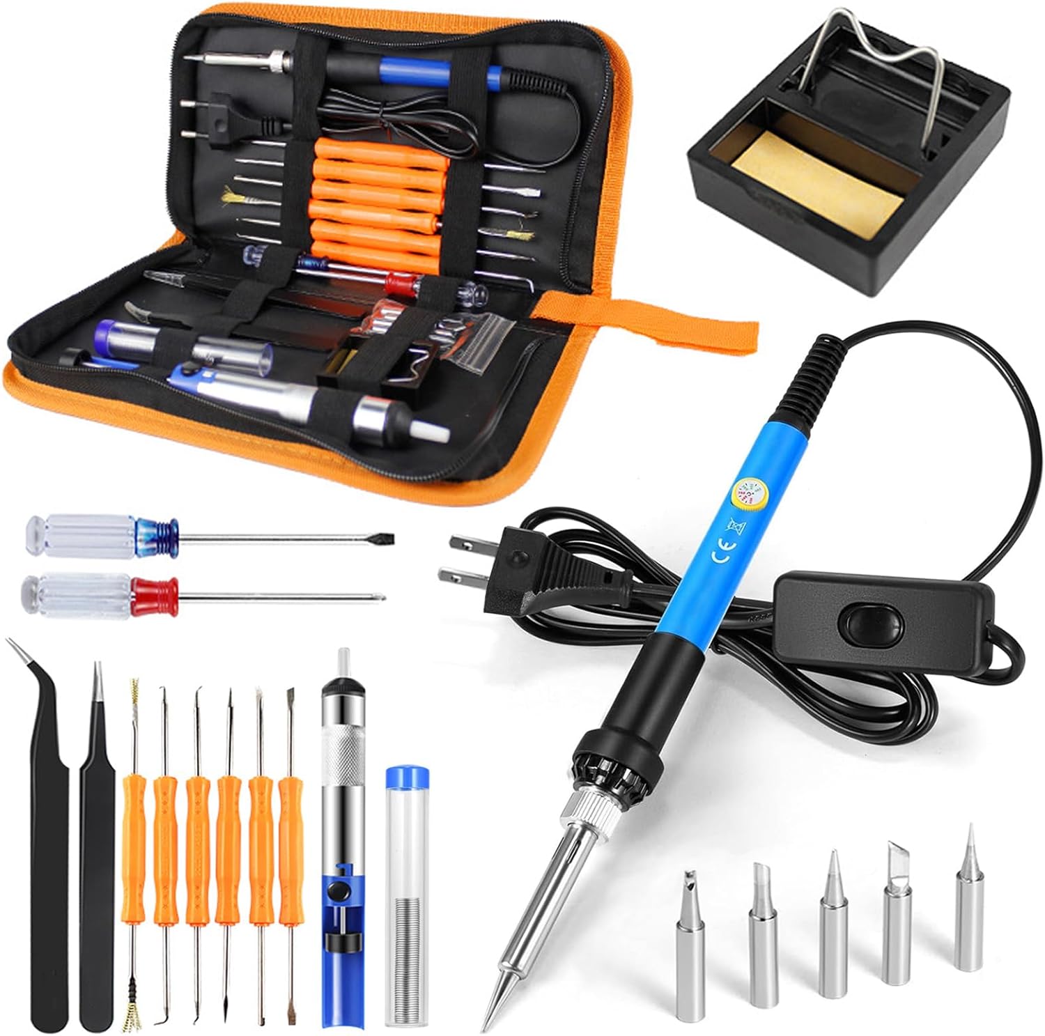 Kit de Soldadura Electronica de 60 W, Kit de Cautin Electricode 21 ...