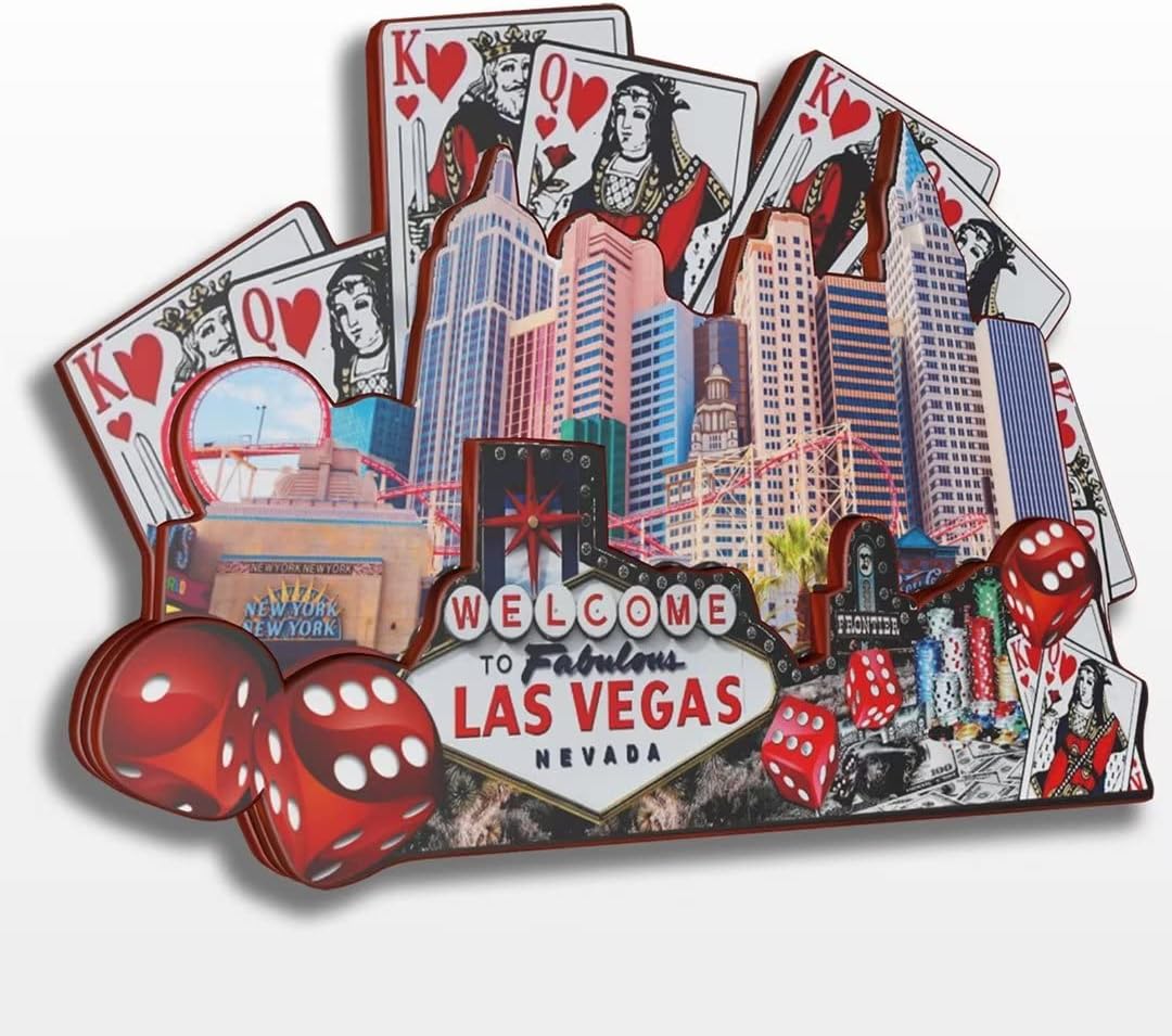 Amazon.com: Metal Double-Sided Las Vegas, Nevada Iconic Welcome Sign ...