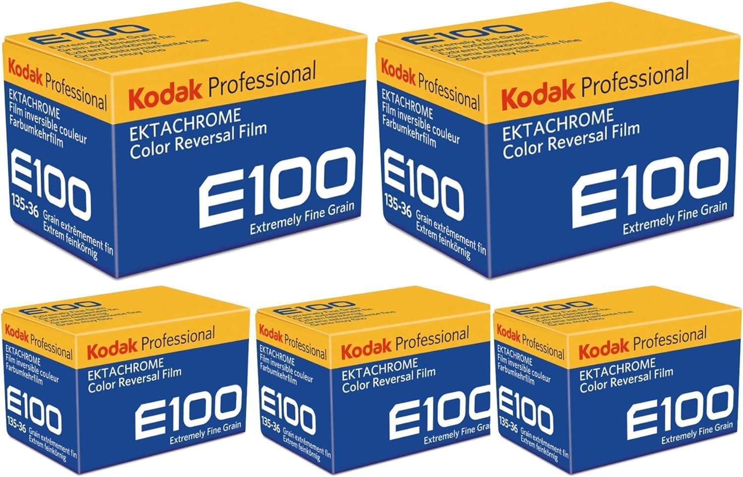 Amazon.com : 5 Pack of Kodak Professional Ektachrome E100 Color Film ...