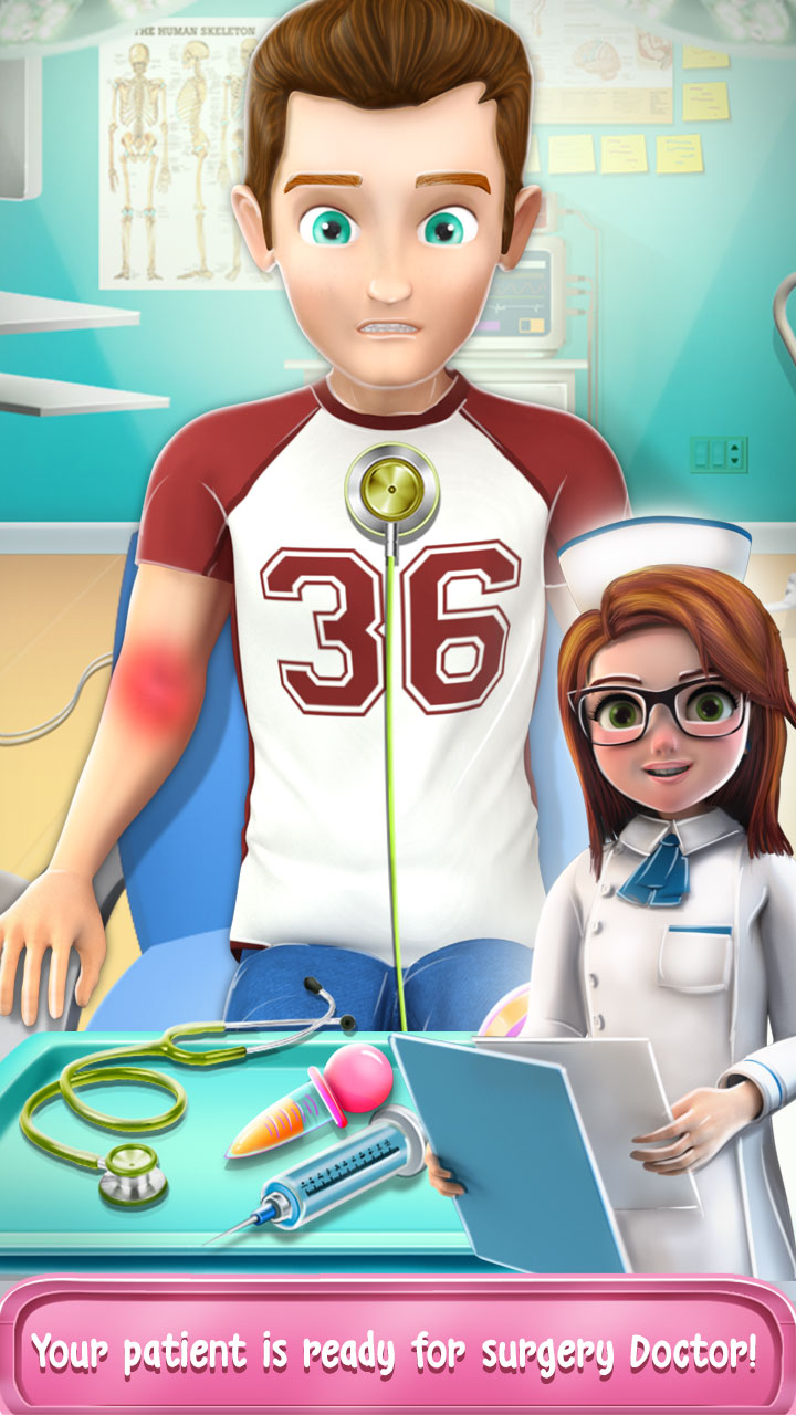 High School ER Emergency Hospital Simulator - ASMR Doctor Games - App ...
