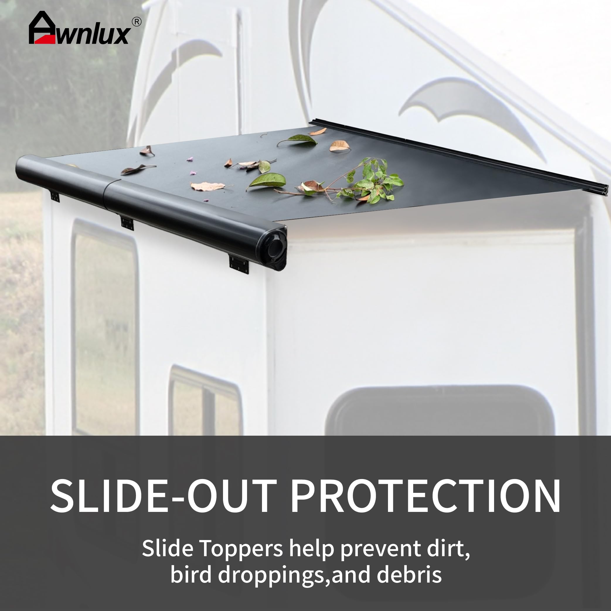 Snapklik.com : Awnlux Black Modular Metal Full Cover Slide Topper ...