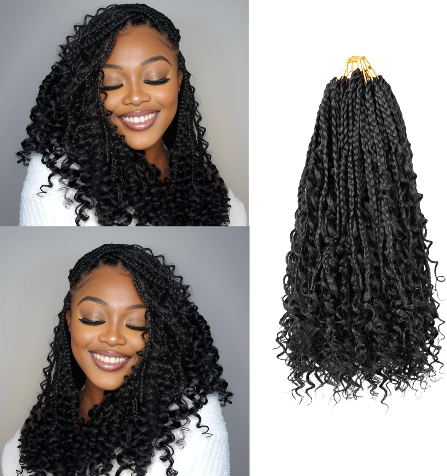 Amazon.com : 9 Pack Boho Box Braids Crochet Hair - 18 Inch Pre-looped ...