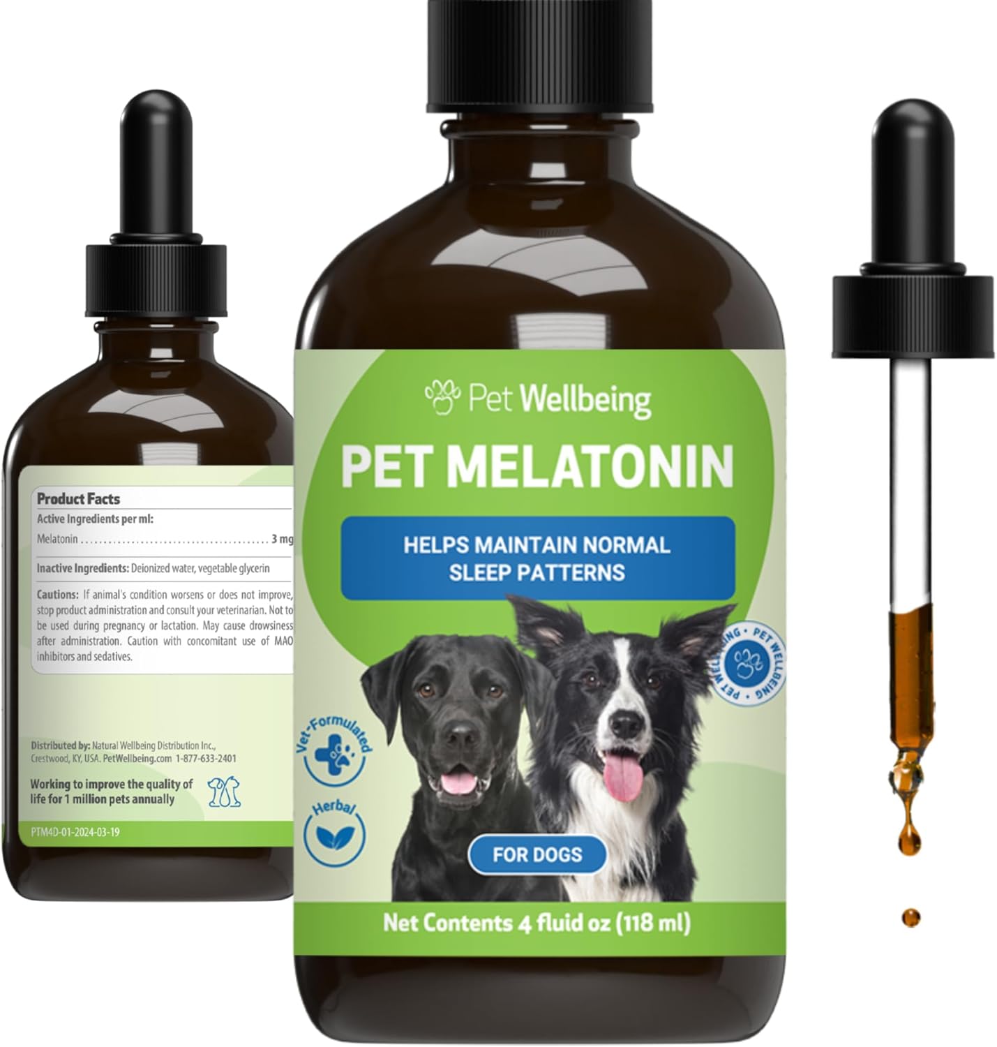 Amazon.com : Pet Wellbeing Pet Melatonin for Dogs - Vet-Formulated ...