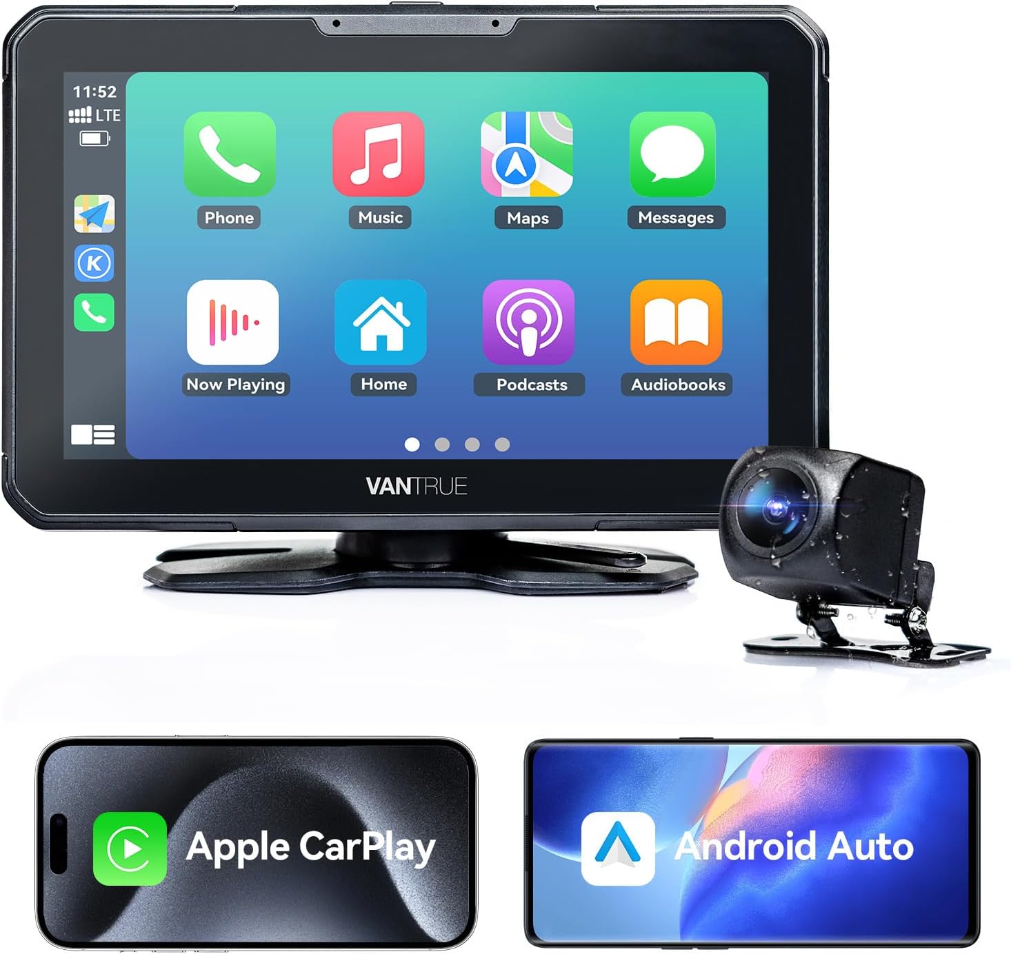 Amazon.com: Wireless Carplay Car Stereo, Portable 7 Inch Carplay Screen ...