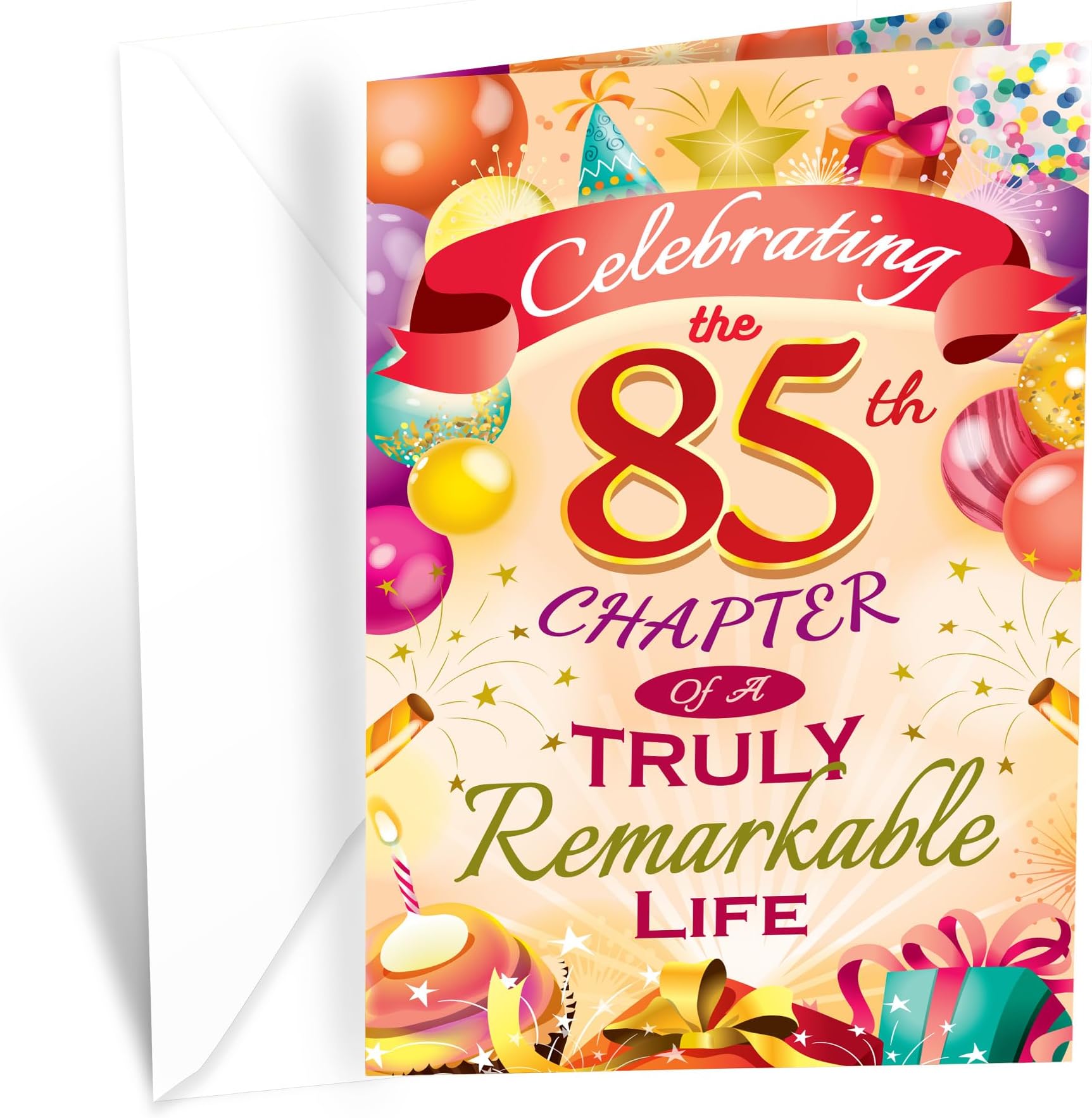 Amazon.com : Prime Greetings 85th Birthday Card, Made in America, Eco ...