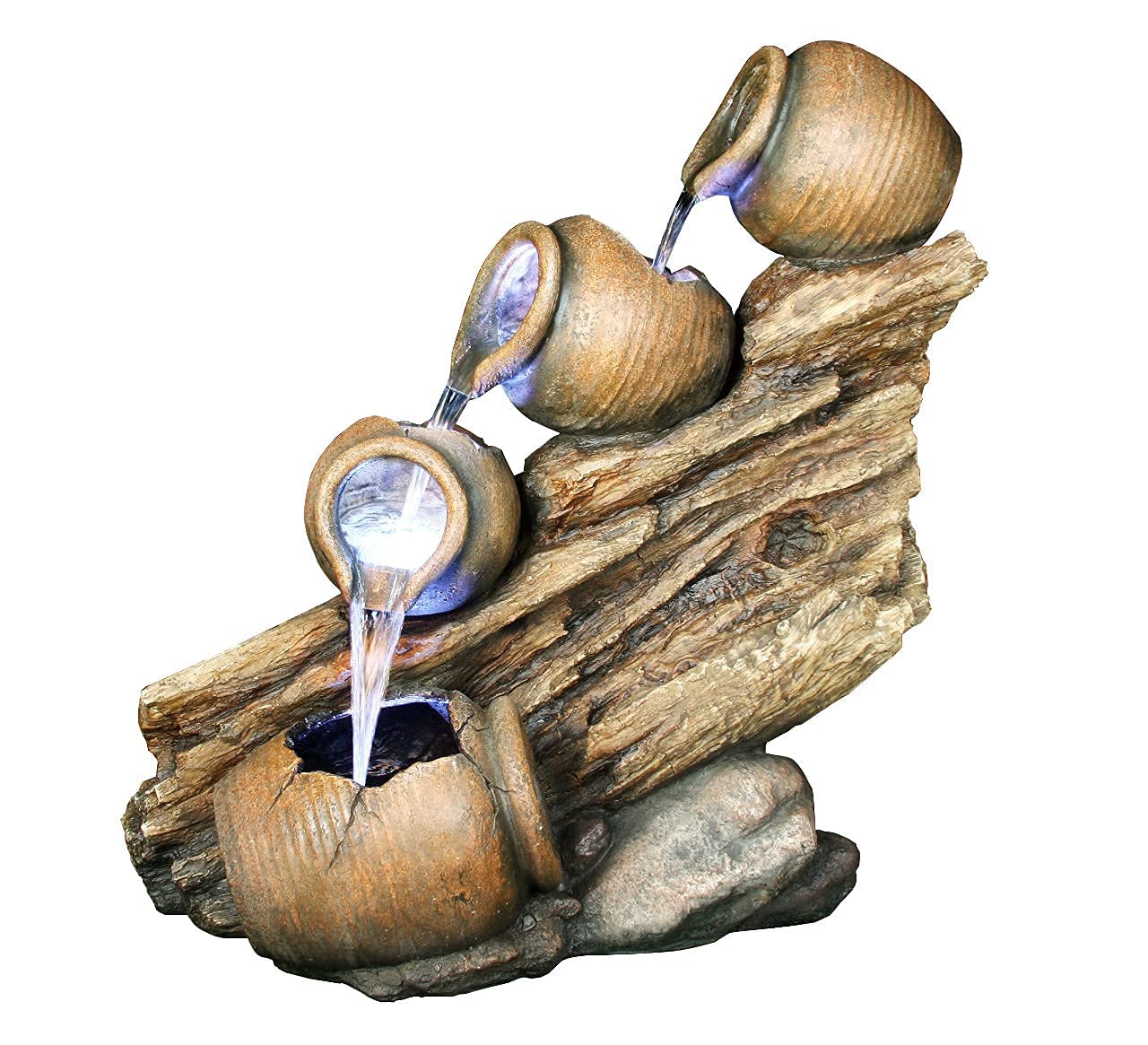 Garden Art Decorative Poly Resin Fountain with Led Light and Motor ...