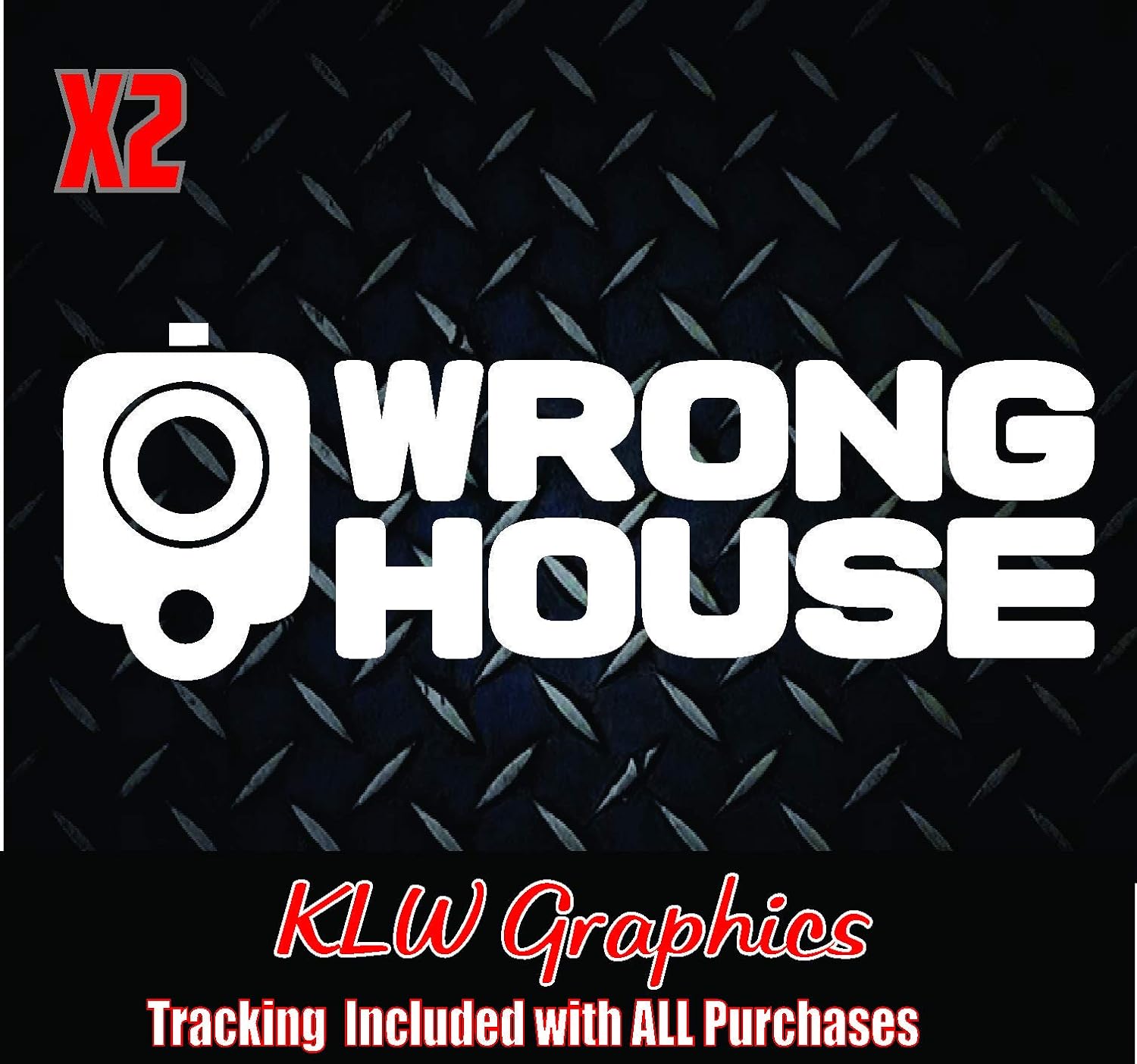 Amazon.com: Wrong House Gun Barrel Pistol Warning Decal Sticker 40 45 ...