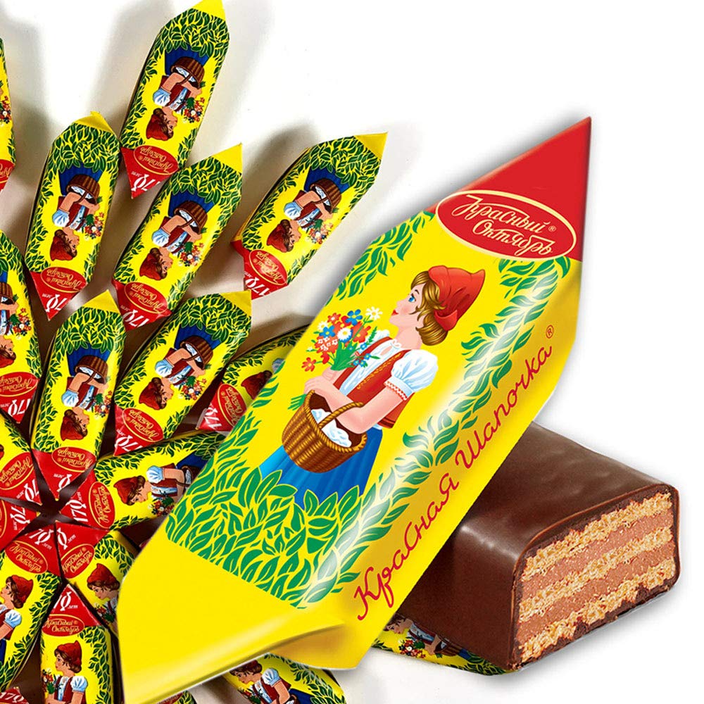 Buy Krasnaya Shapochka Red Riding Hood, Praline Candy with Wafers and ...
