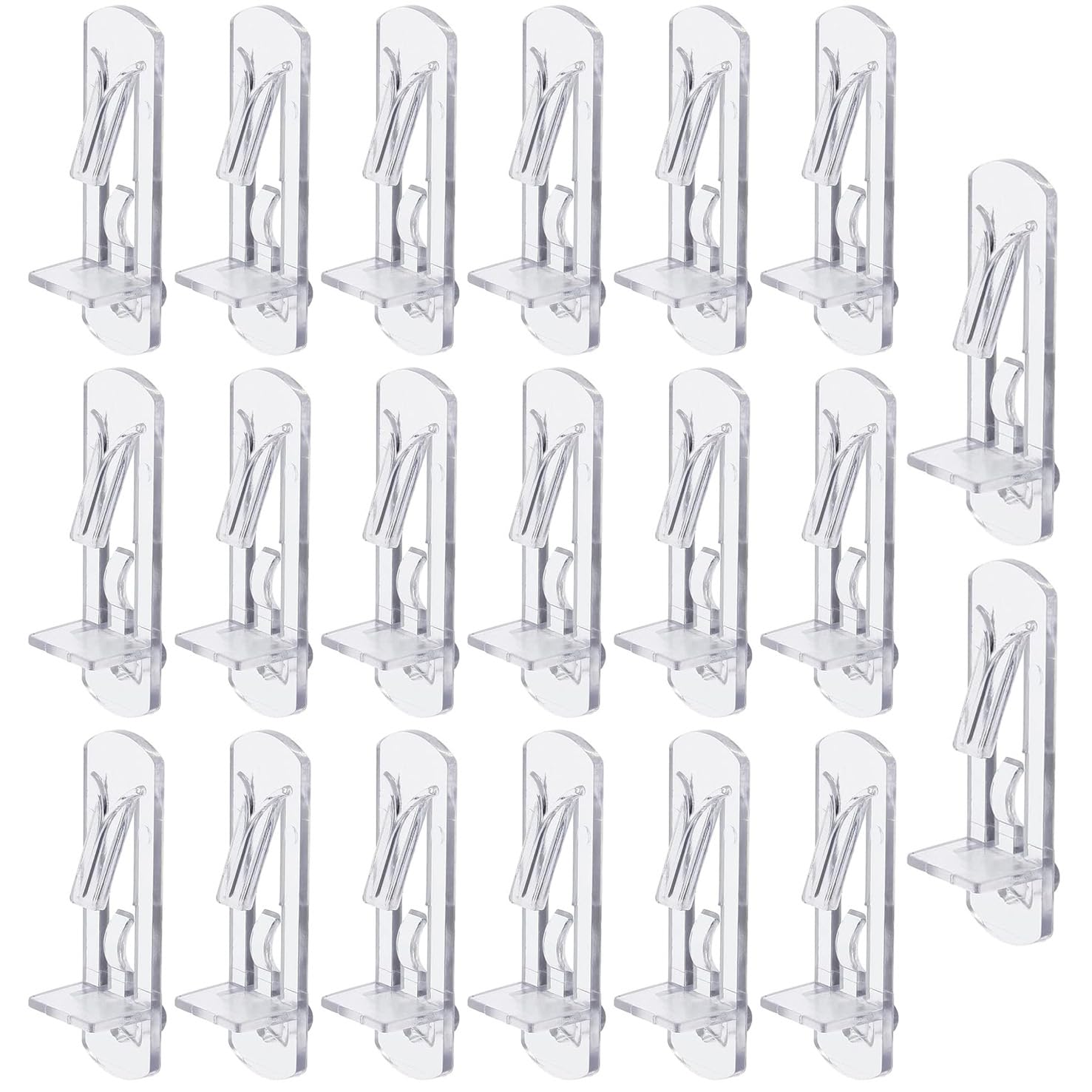 Amazon.com: Bxian 20PCS 5mm Diameter Transparent Plastic Locking Shelf ...