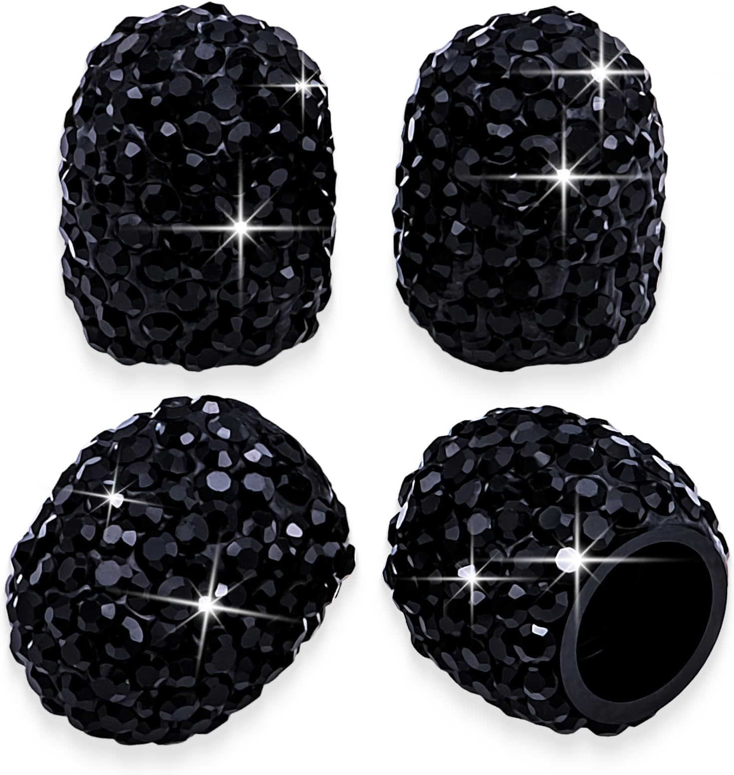 Amazon.com: MEAJOO 4PCS Bling Crystal Diamond Tire Stem Valve Caps ...