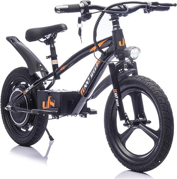 Amazon.com: BCARORUR 24V Kids Electric Bike, 12.43MPH Fast Speed ...