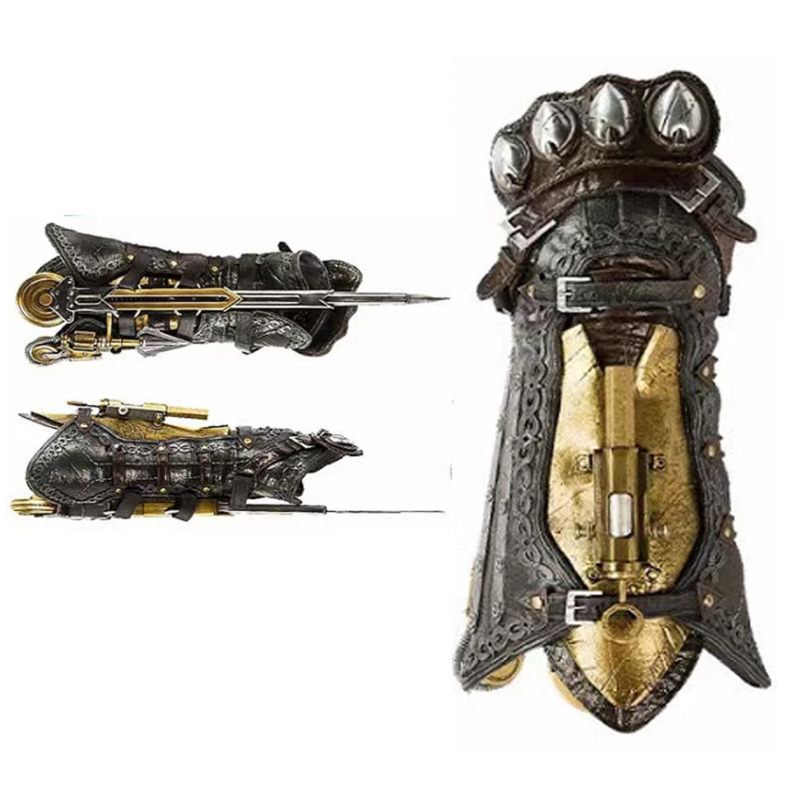 Hidden Blade Gauntlet Replica Assassins Gloves Brotherhood Syndicate ...