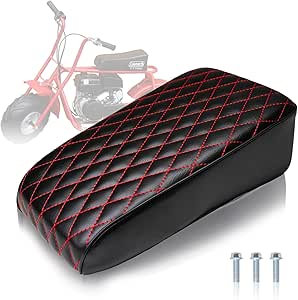 Amazon.com: JMCHstore Red Diamond Stitch Retro Mini bike Seat for ...