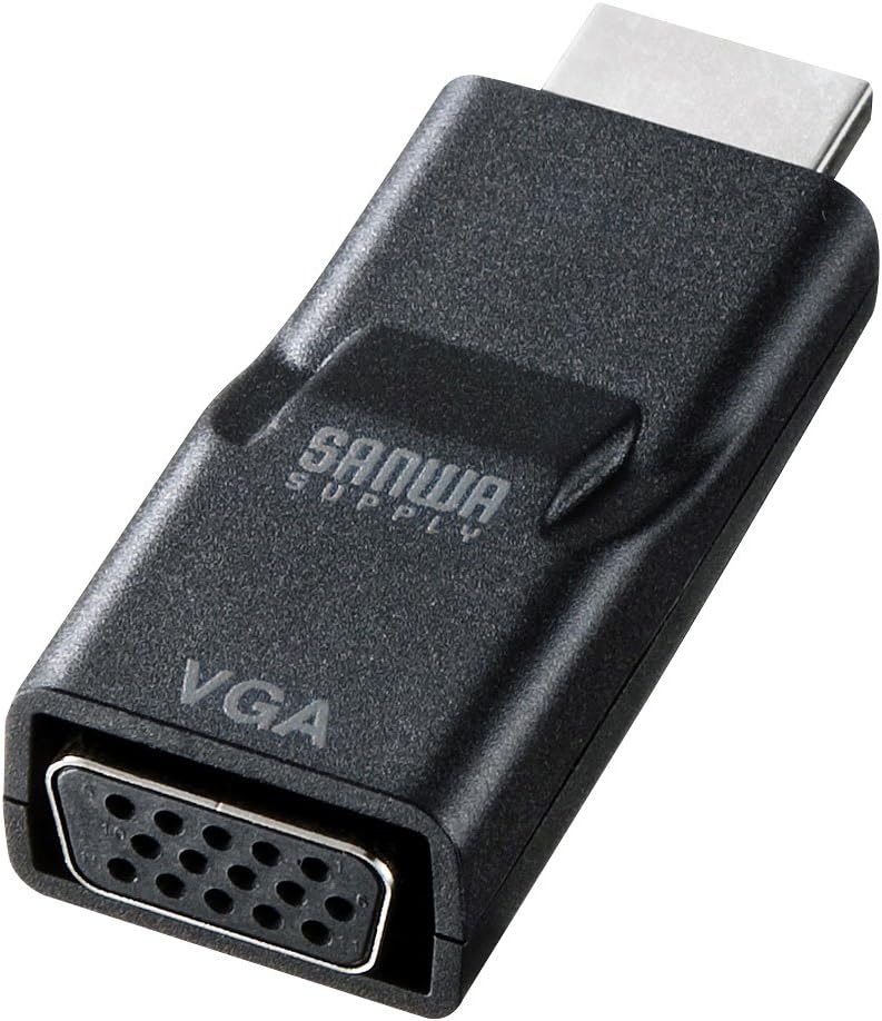 Amazon.co.jp: サンワサプライ(Sanwa Supply) HDMI-VGA変換アダプタ(オーディオ出力付き) AD-HD25VGA : パソコン・周辺機器