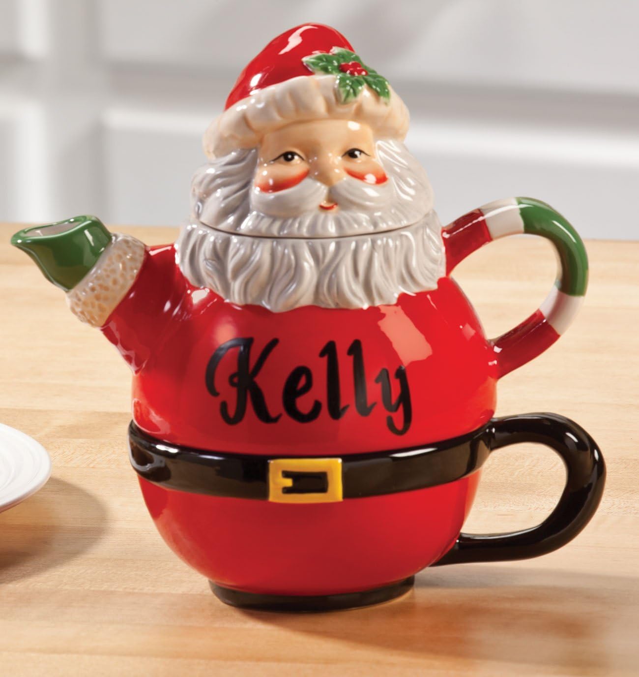 Amazon.com: Personalized Santa Teapot for One: Home & Kitchen
