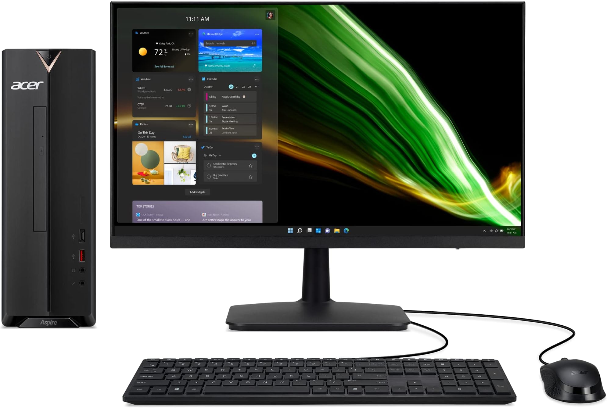 Amazon.com: Acer Aspire XC-1660G-UW94 Desktop with 23.8” Full HD ...