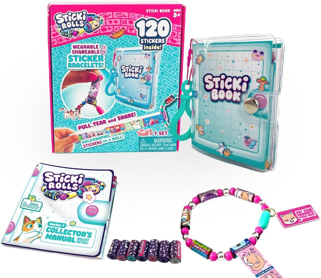Amazon.com: STICKI Rolls Sticki Book - Wearable & Shareable Sticker ...