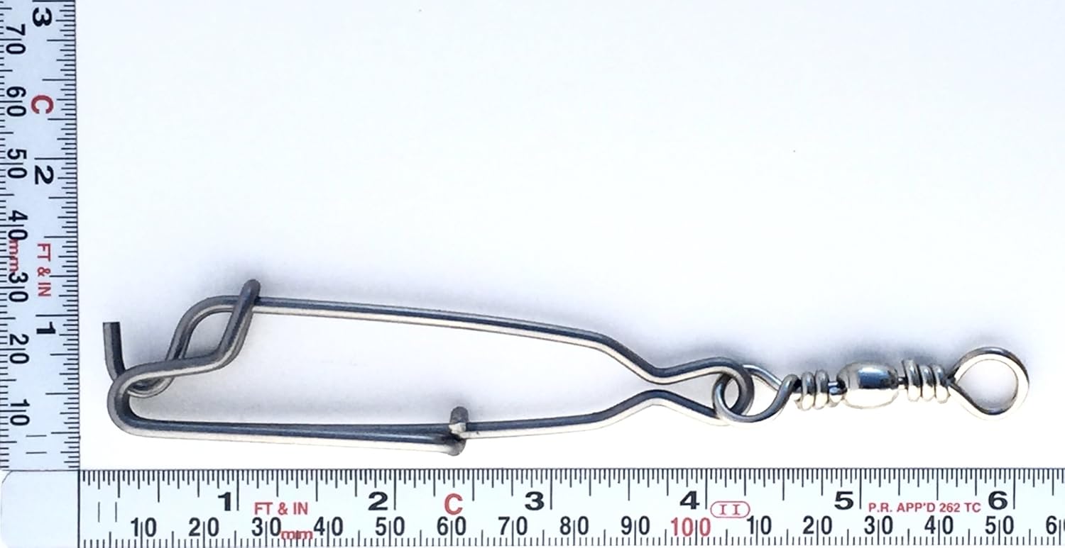 Amazon.com : Catch All Tackle Decoy Long Line Clips Stainless Steel ...