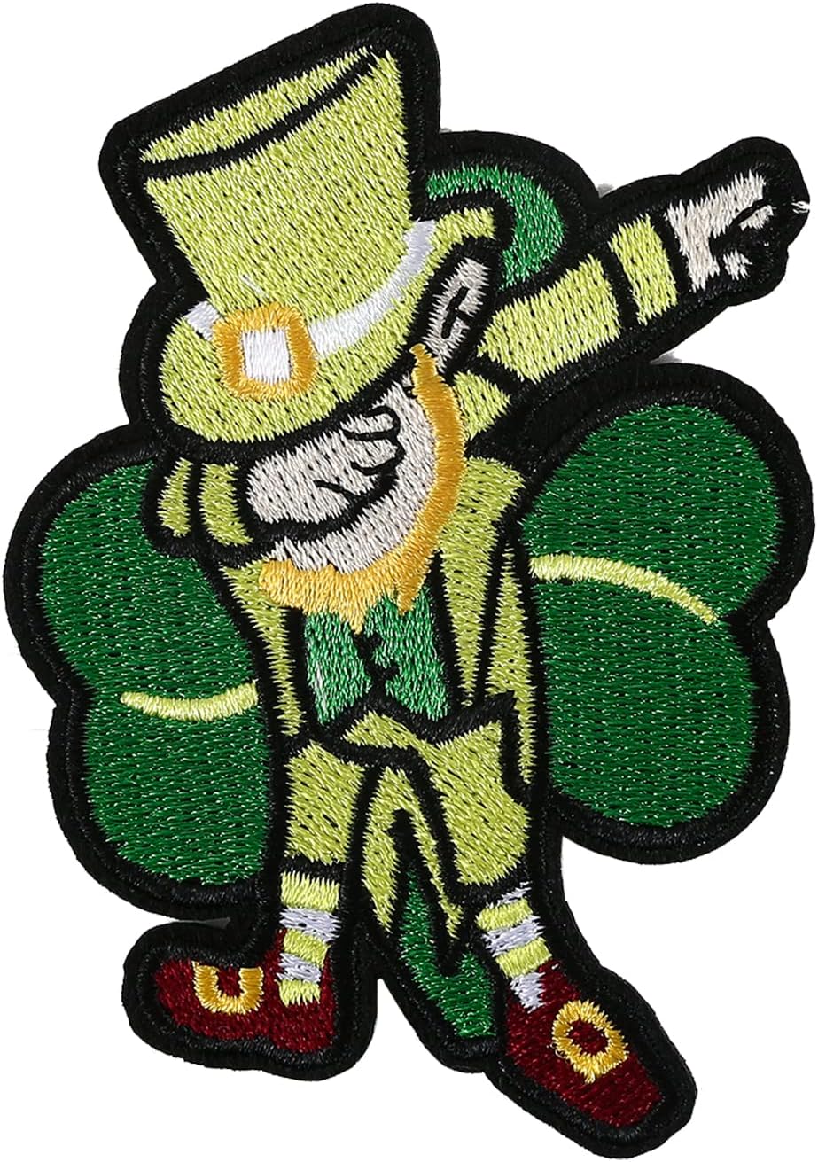 Leprechaun Iron on Patches for St. Patrick's Day Shirt Men DIY Irish ...